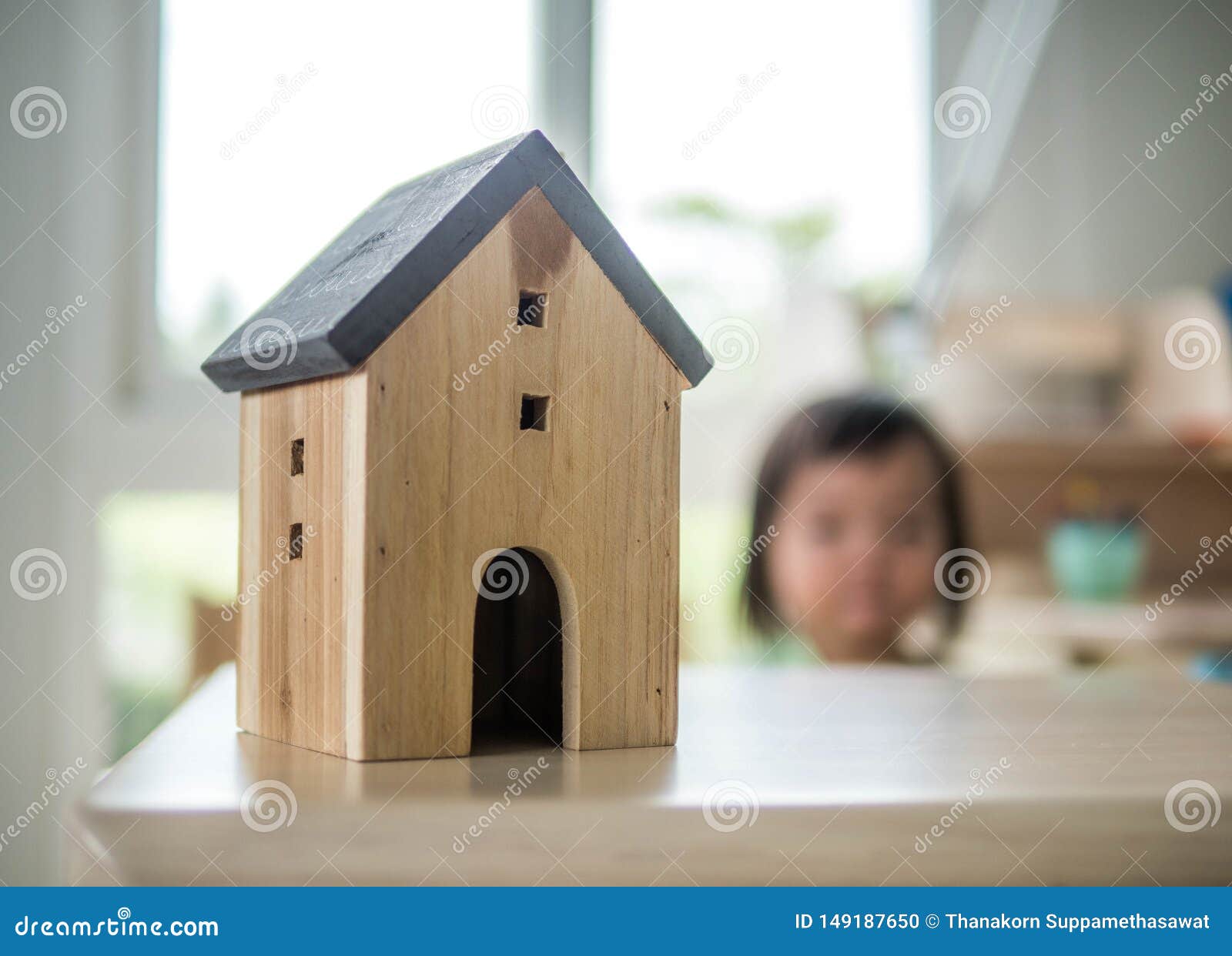House Model with the Kid, Family Life Stock Photo - Image of concept ...