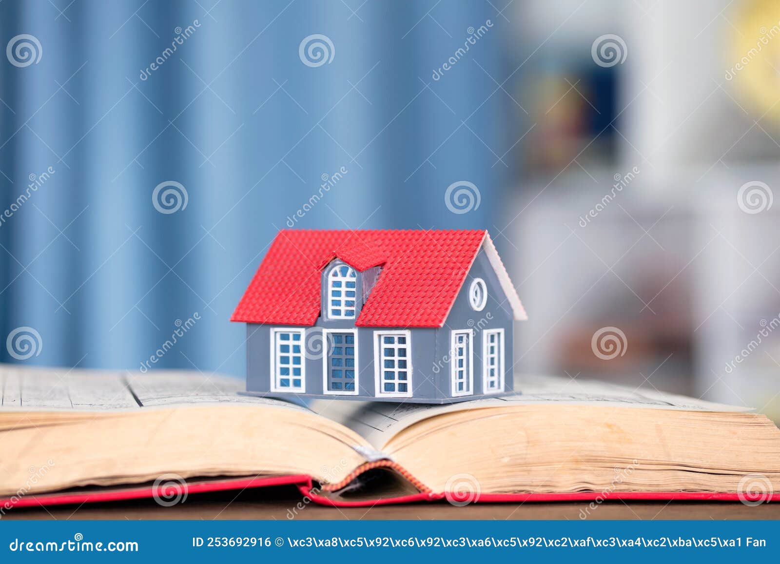 House Model on an Open Book Stock Photo - Image of zoned, life: 253692916