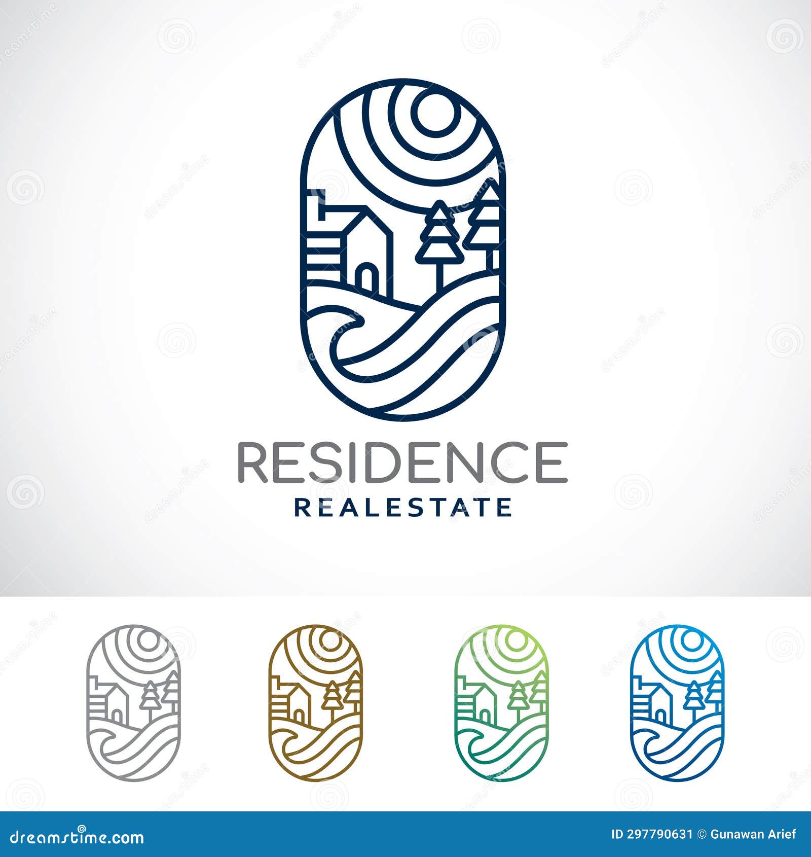 House Modern Line Logo Design Stock Vector - Illustration of activities ...