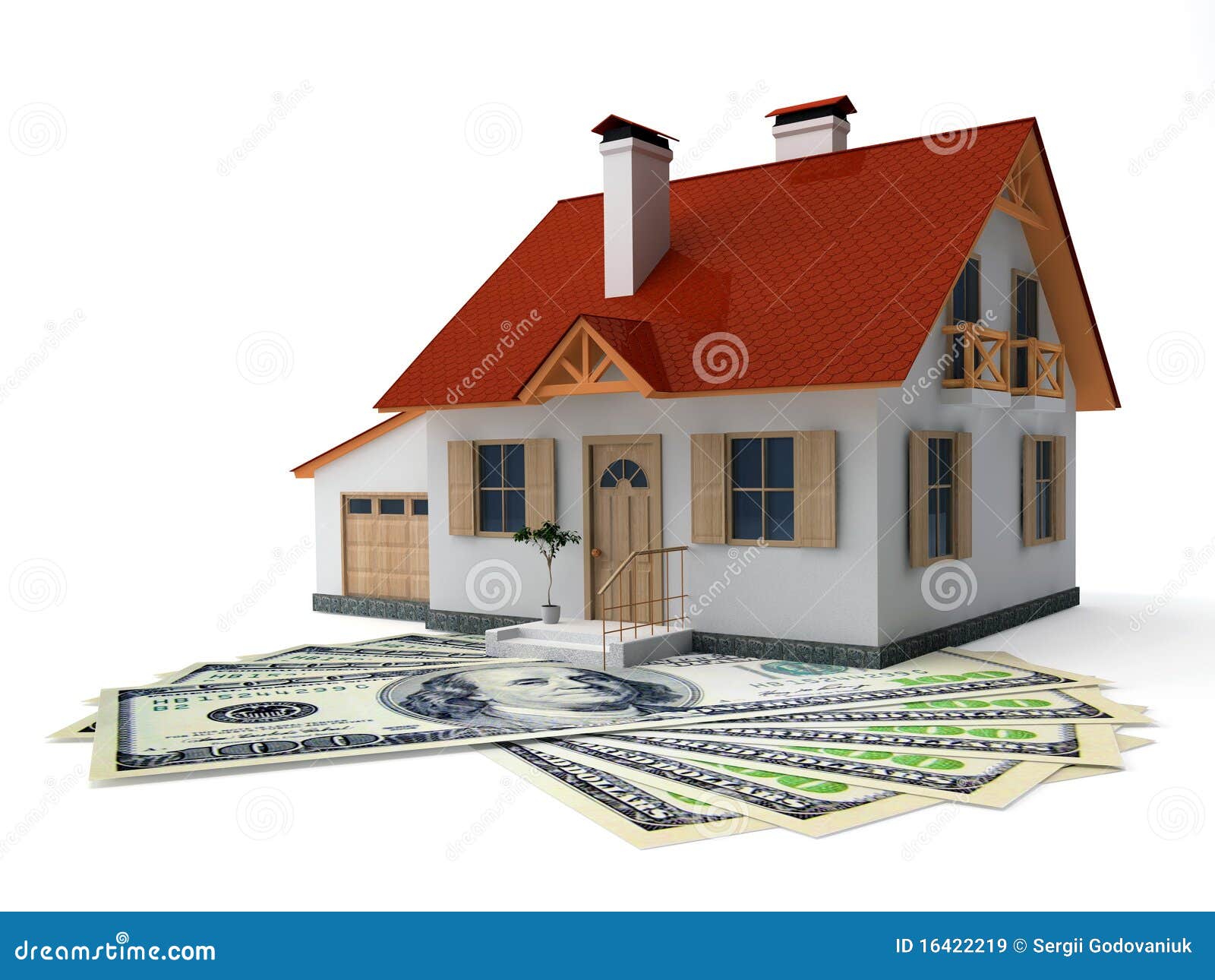 House and money stock illustration. Illustration of payment - 16422219