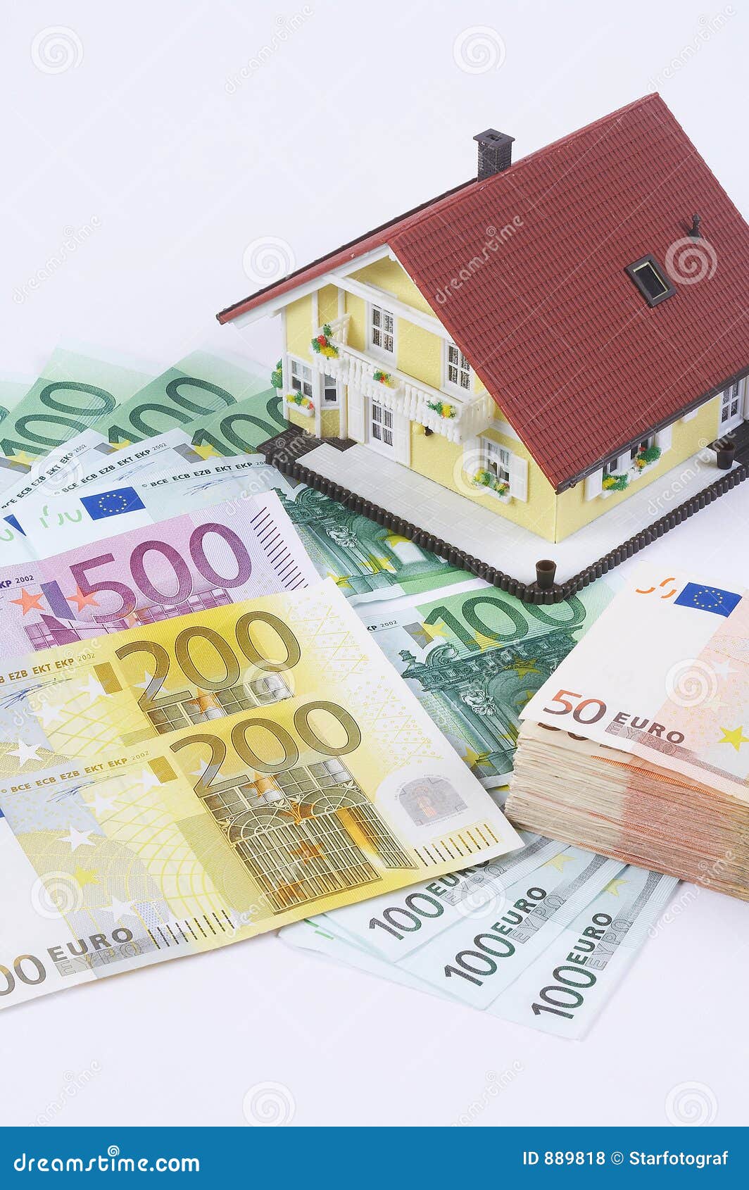 House with money stock photo. Image of european, credit - 889818