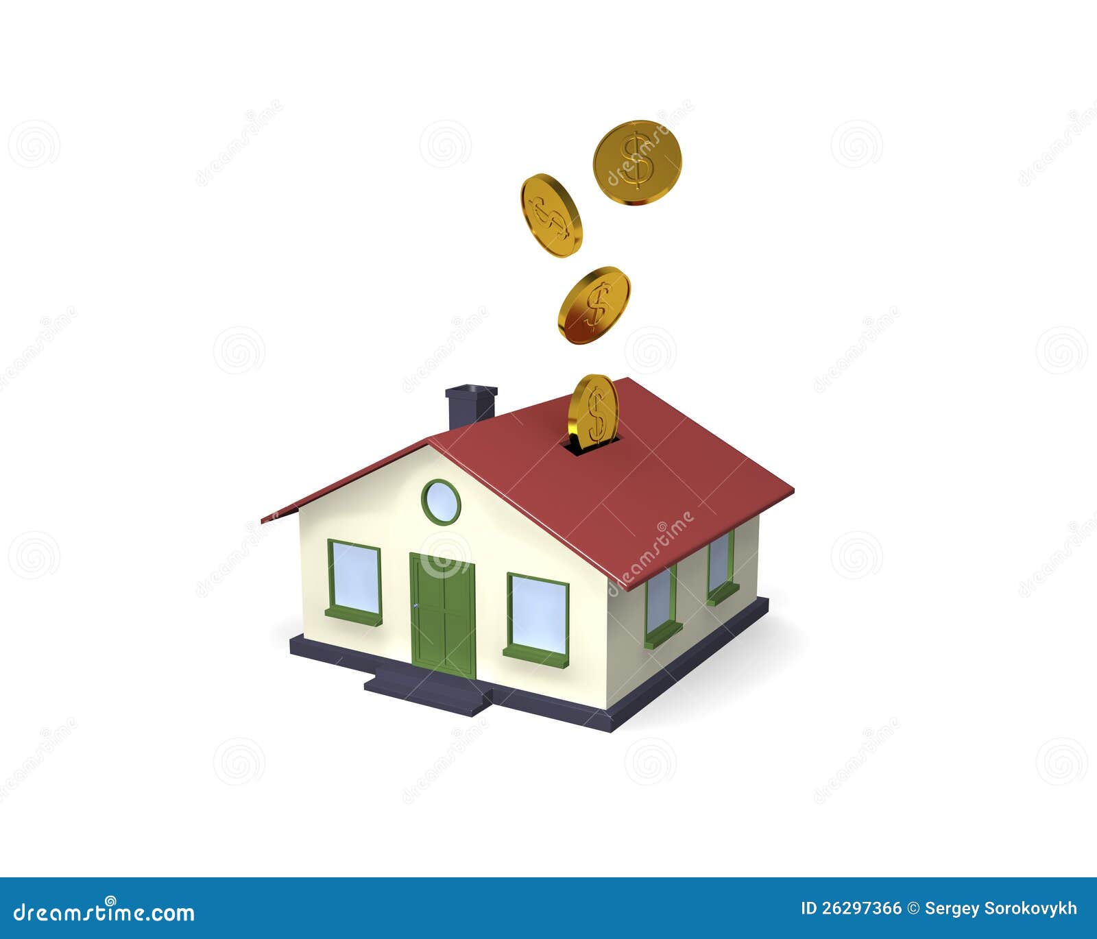 House - money pit stock illustration. Illustration of white - 26297366