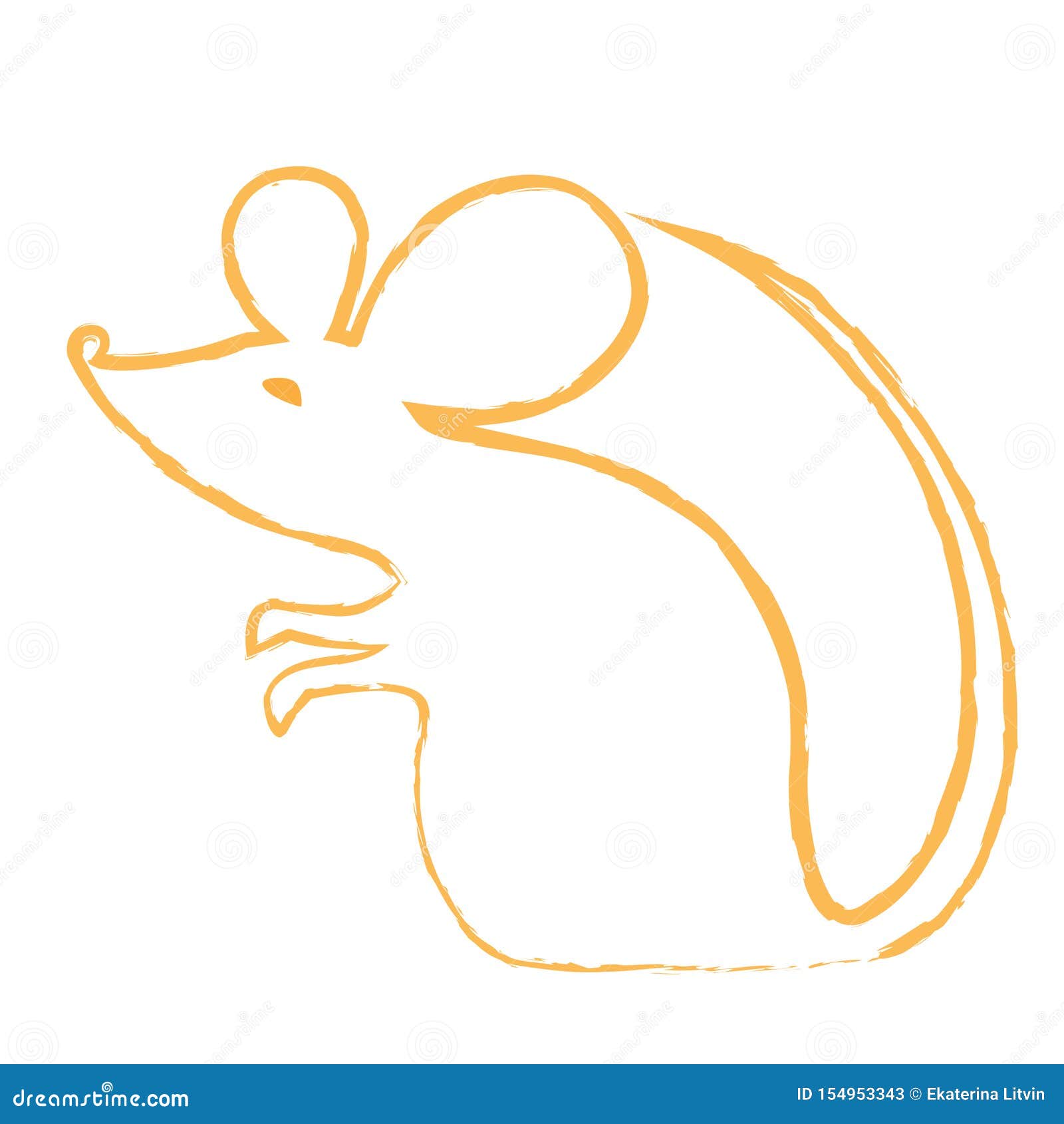 House Mouse on White Background Stock Vector - Illustration of ...