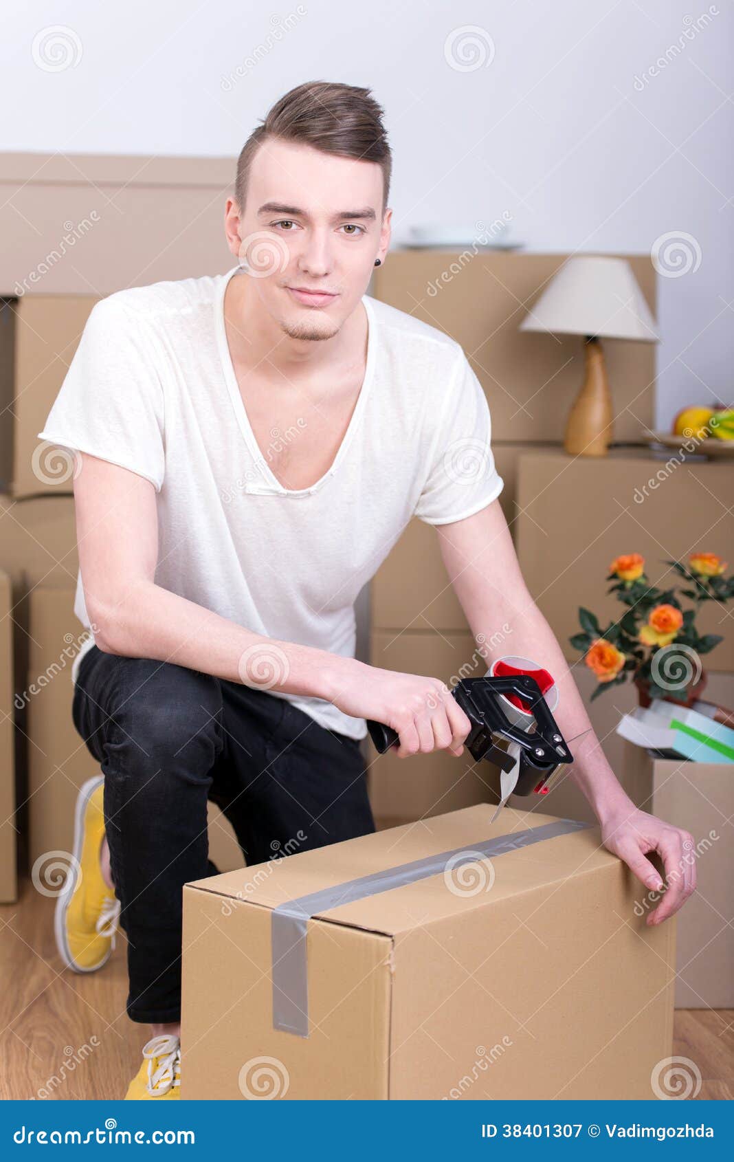House Moving stock image. Image of holding, young, caucasian - 38401307