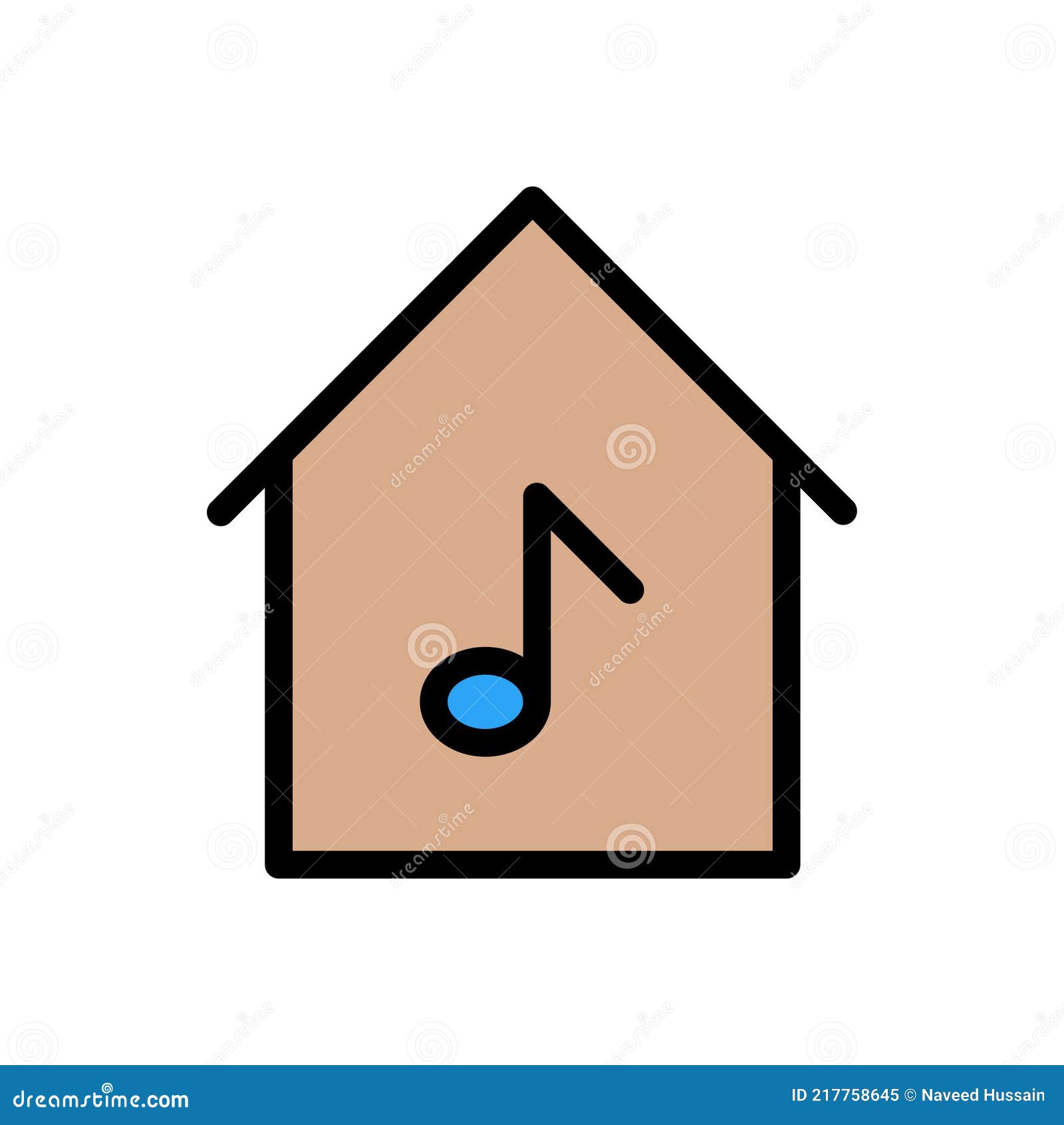 House music stock vector. Illustration of house, logo - 217758645