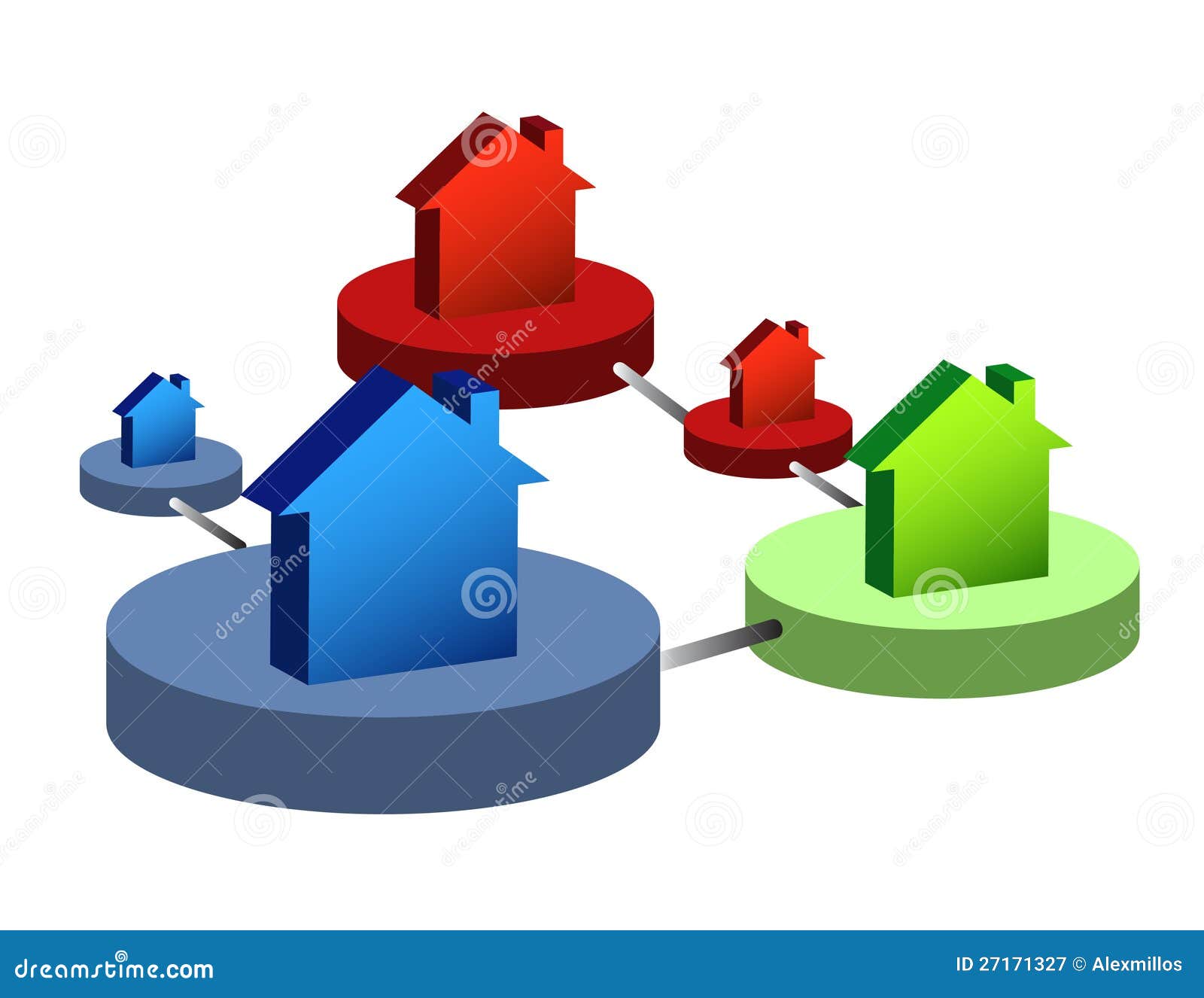 House Network Connection Illustration Stock Illustration - Illustration ...