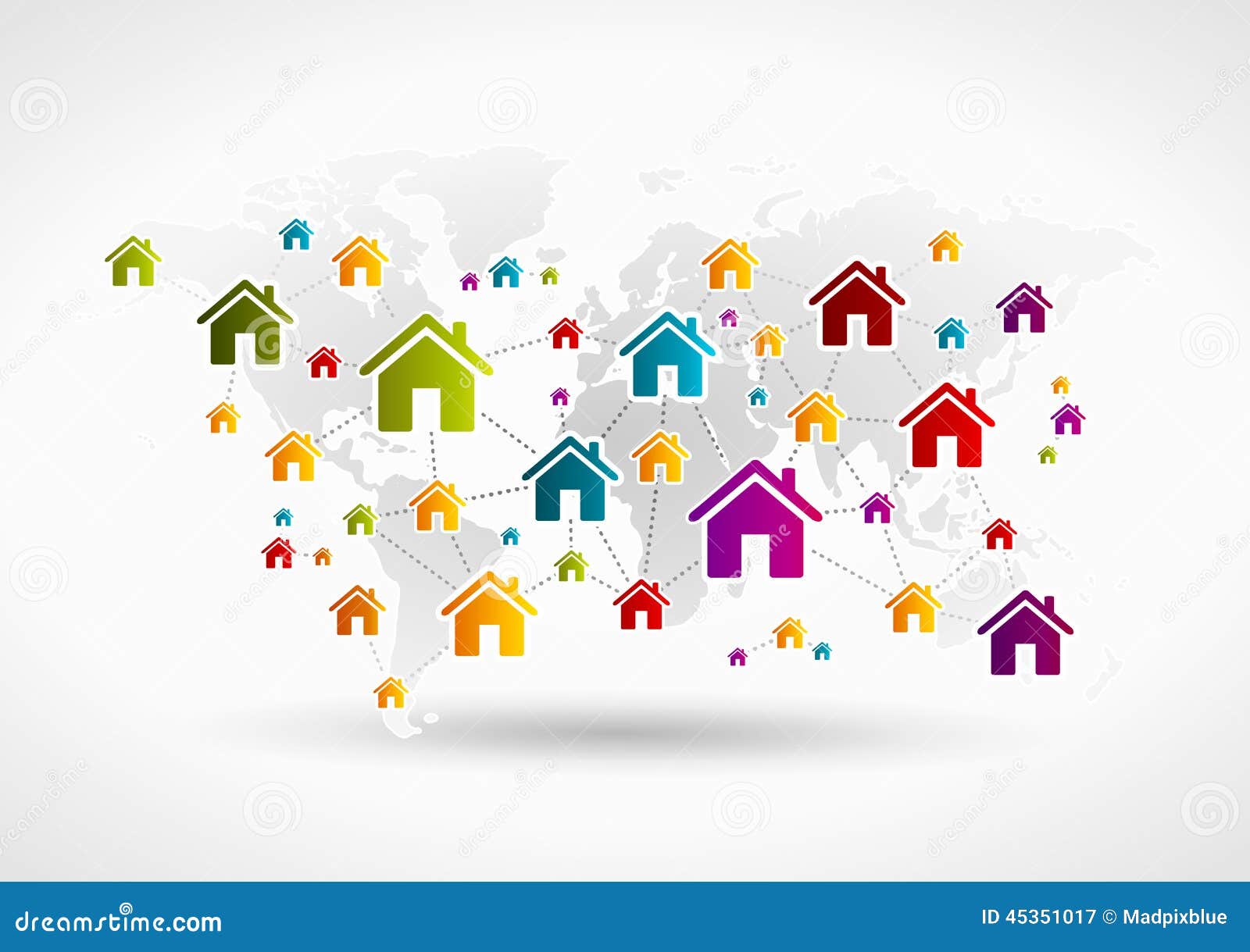 House network stock vector. Illustration of connection - 45351017