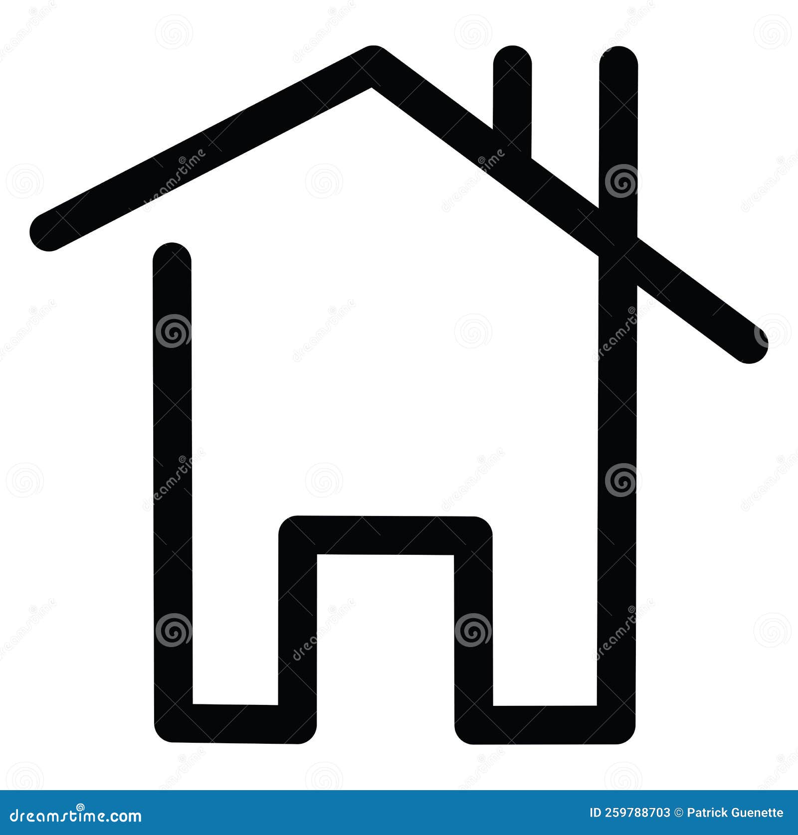 House with No Windows, Icon Icon Stock Vector - Illustration of ...