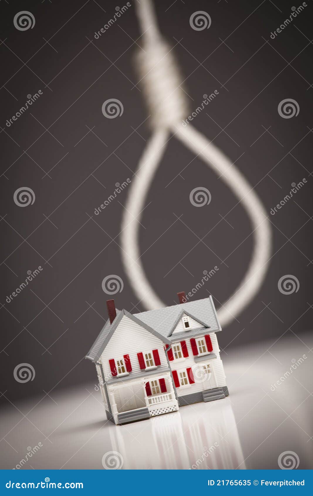 House with Noose in Background Stock Image - Image of metaphor, knot ...