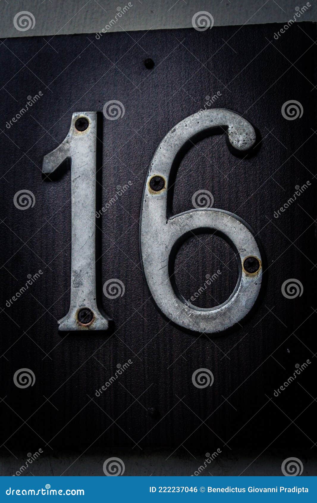 House number 16 stock photo. Image of number, sixteen - 222237046