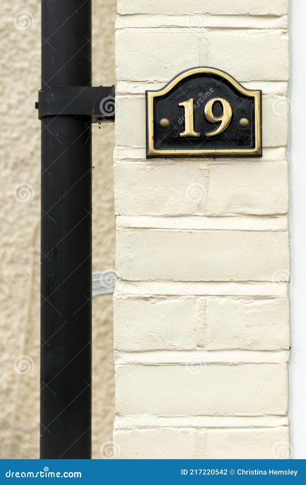 House number 19 stock photo. Image of ornament, digits - 217220542