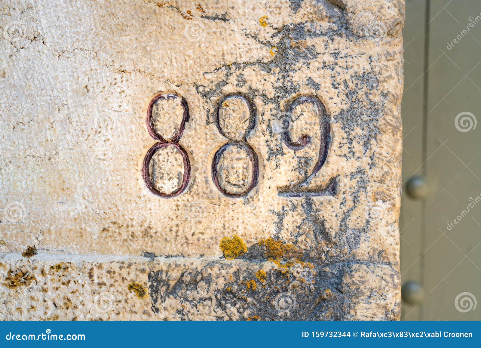 House number 882 stock photo. Image of alphabet, numerals - 159732344