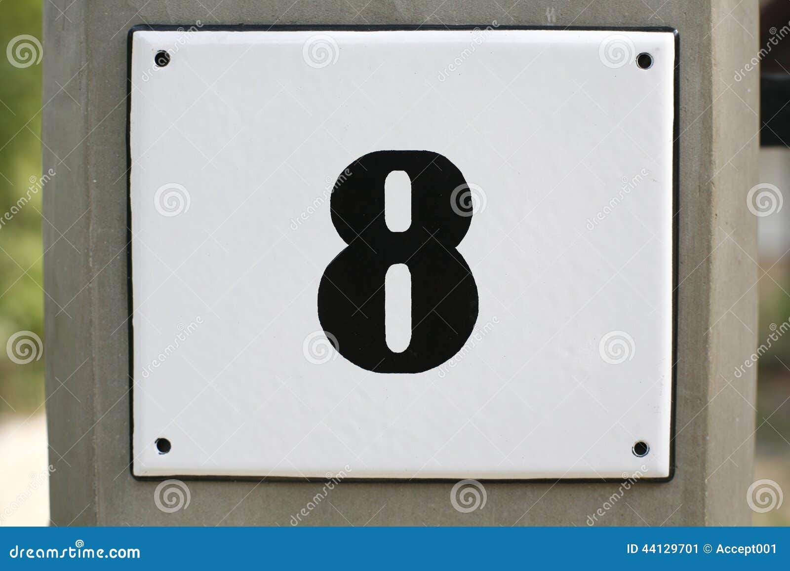 House number 8 stock image. Image of embossed, detail - 44129701