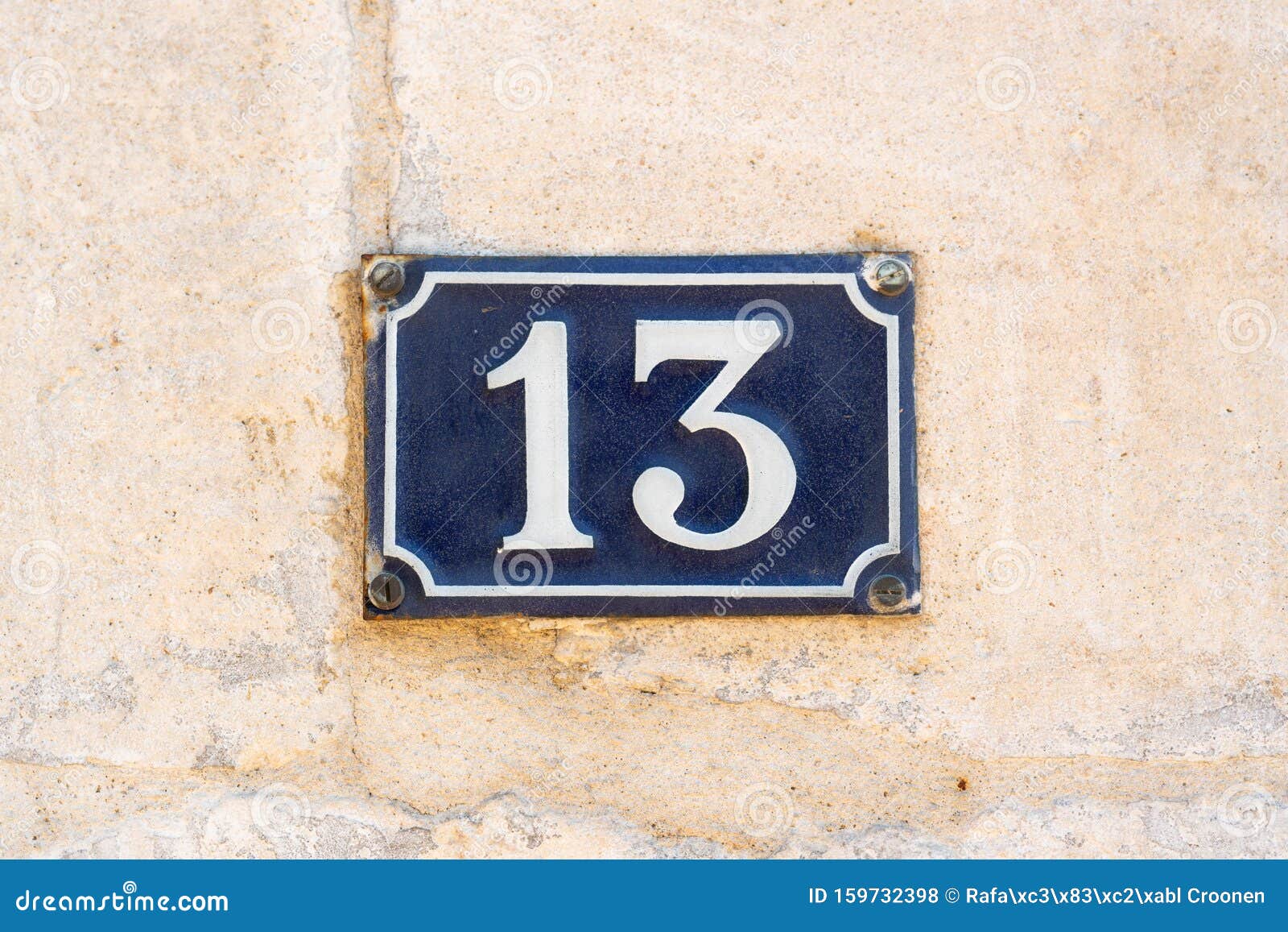 House Number 13 stock photo. Image of rectangle, house - 159732398