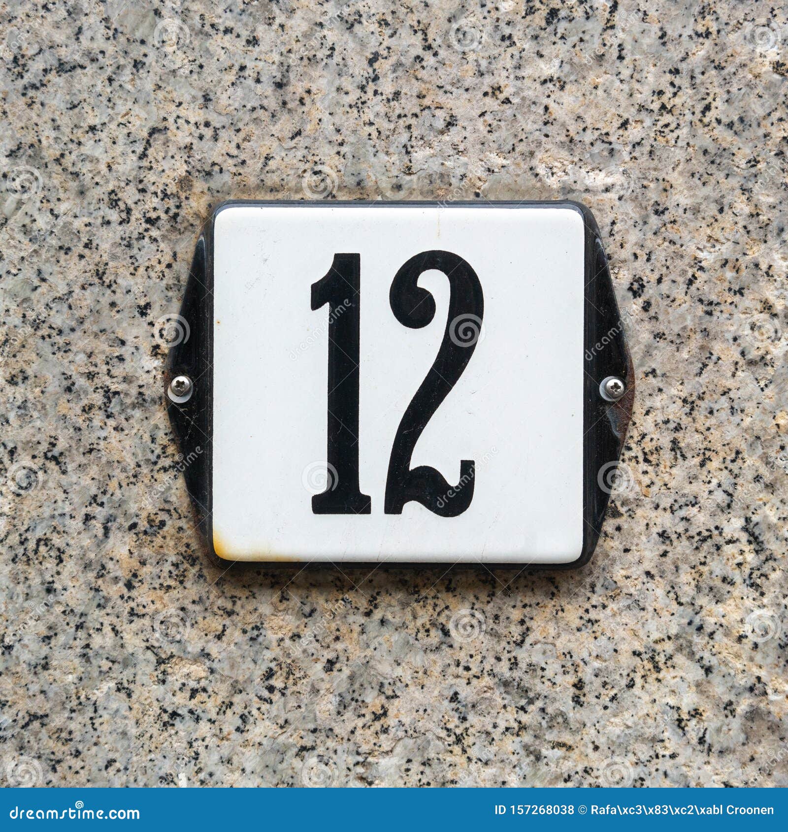 House number 12 stock photo. Image of object, symbol - 157268038