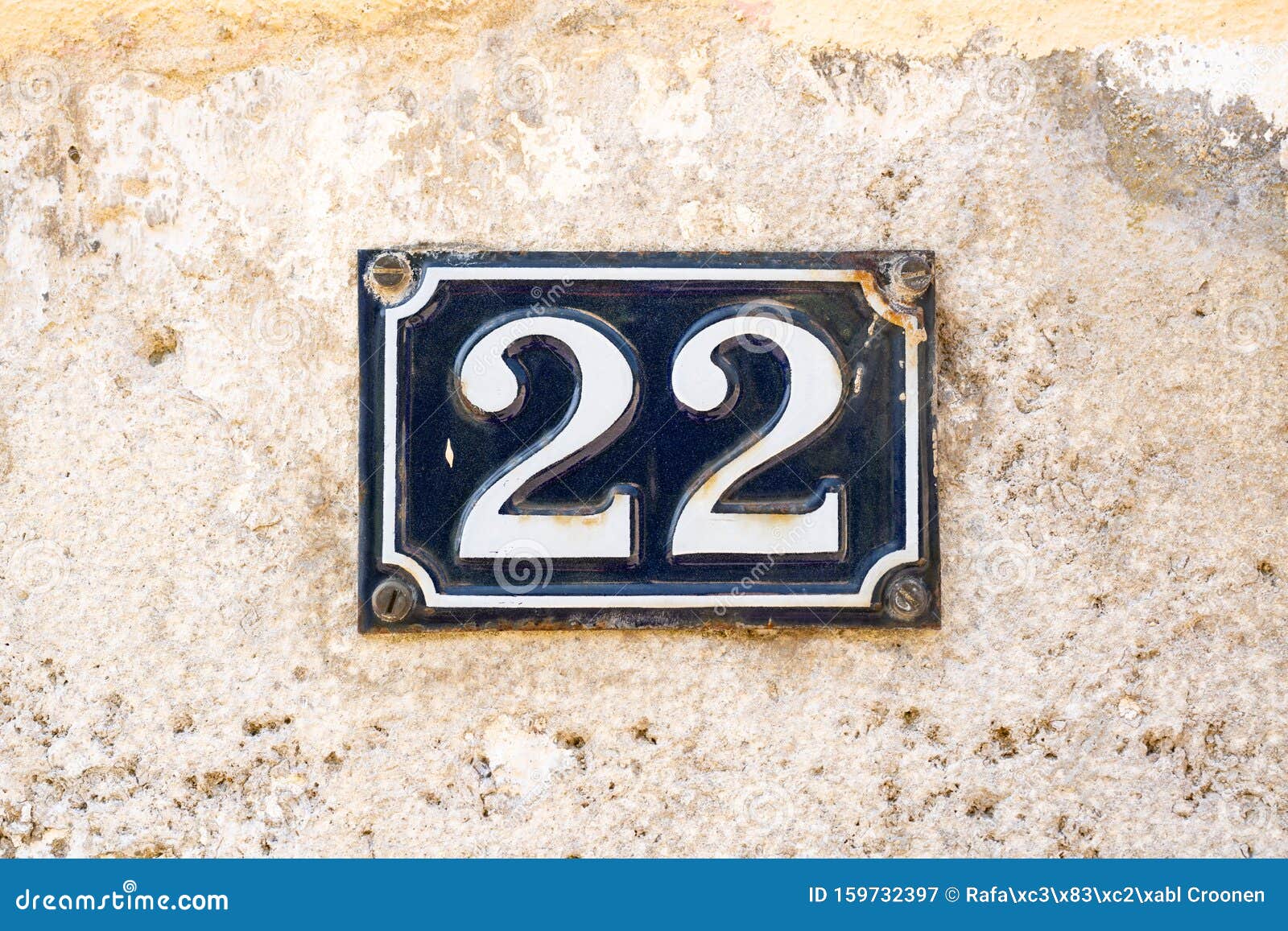 House number 22 stock image. Image of outdoors, address - 159732397