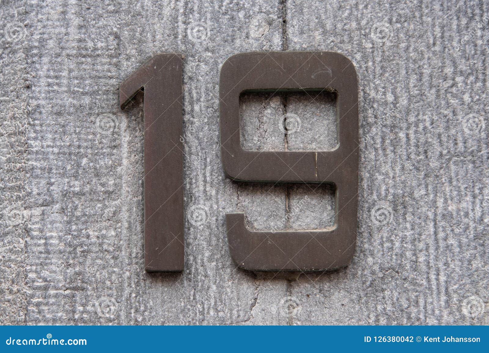 House number 19 stock photo. Image of house, wall, door - 126380042