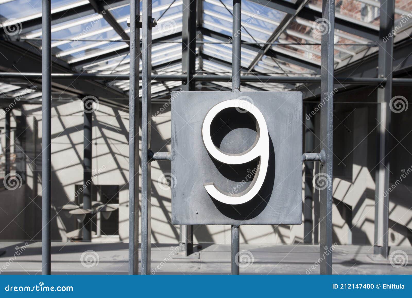 House number nine stock photo. Image of detail, number - 212147400