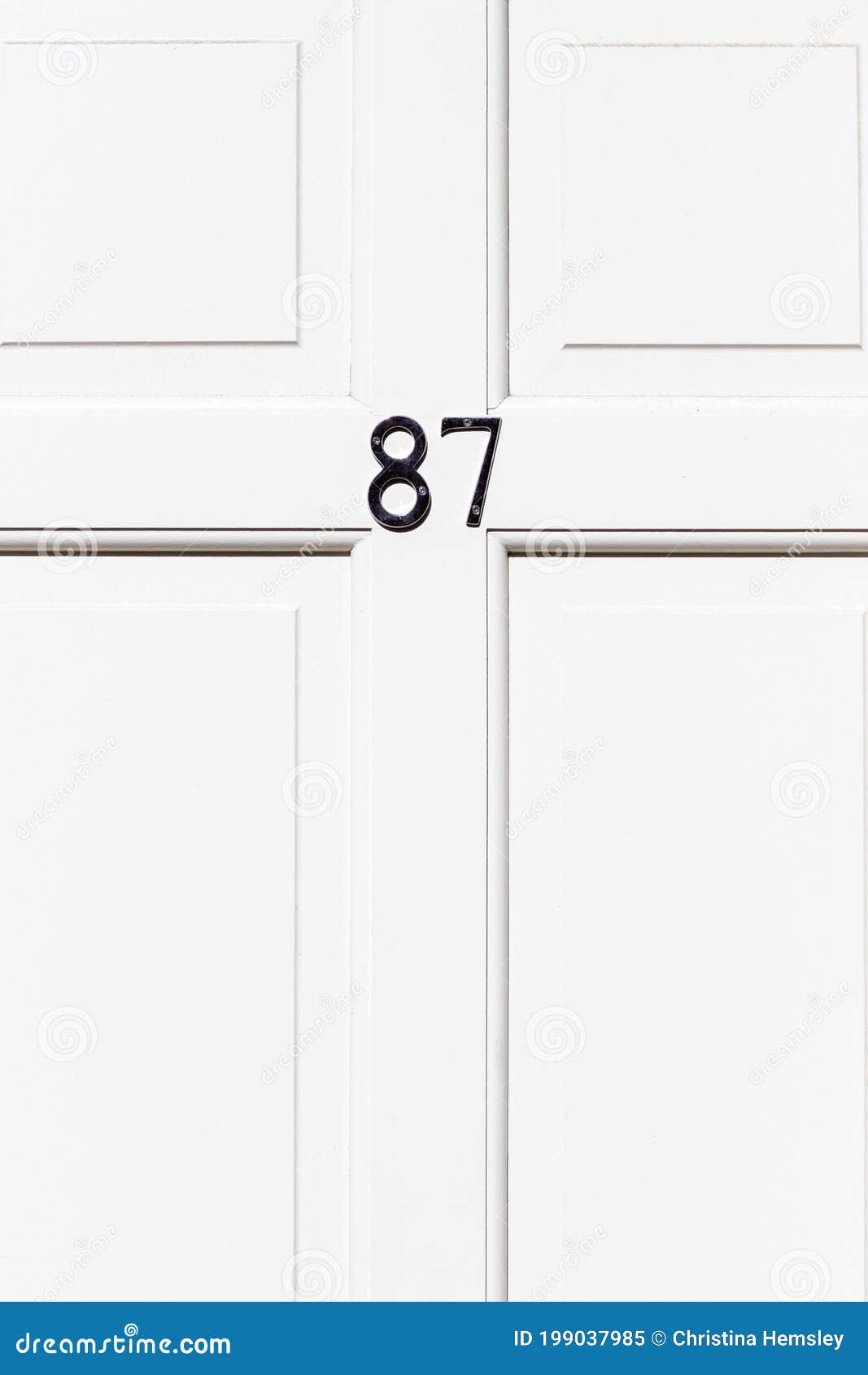 House number 87 stock image. Image of numerals, decoration - 199037985