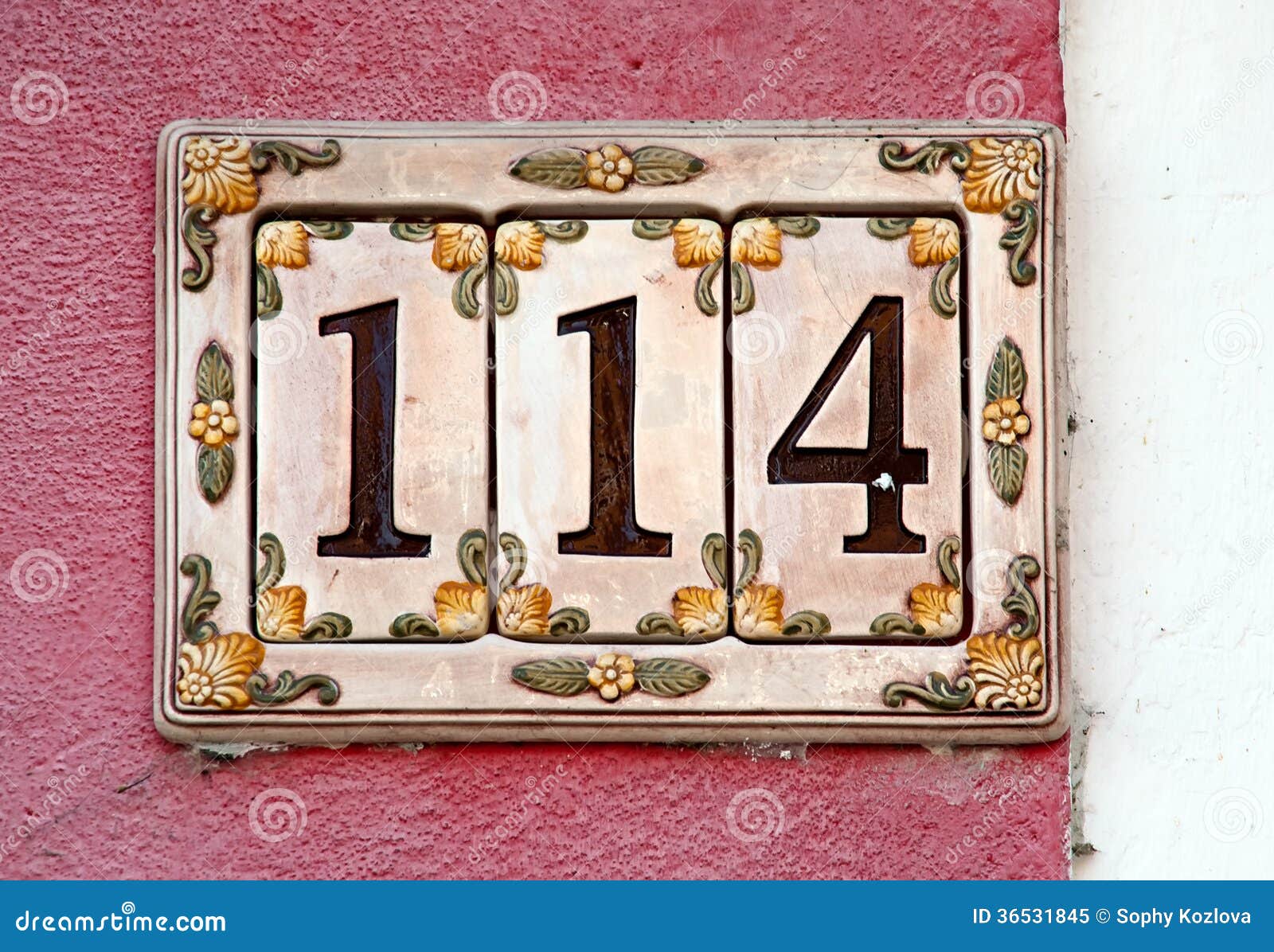 House number sign stock image. Image of pattern, building - 36531845