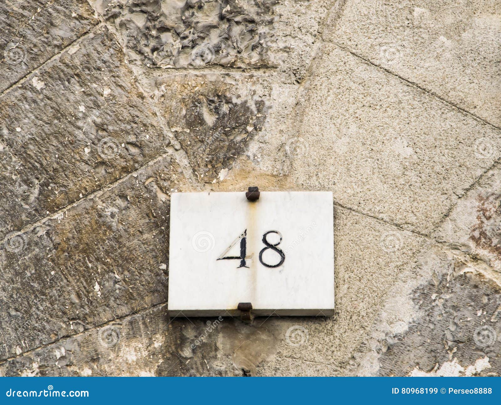 House number 48 sign stock image. Image of white, home - 80968199