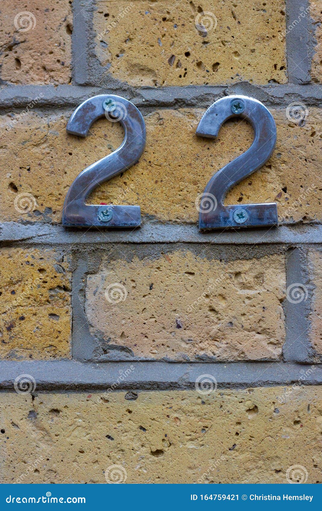 House number 22 stock image. Image of number, closeup - 164759421