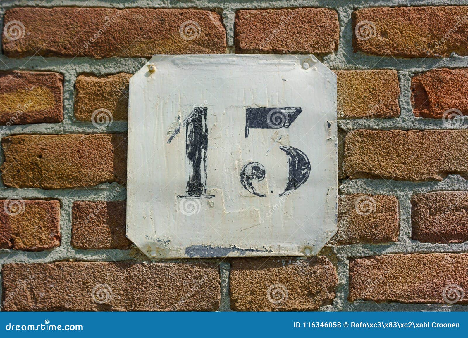 House number thirteen 13 stock photo. Image of address - 116346058