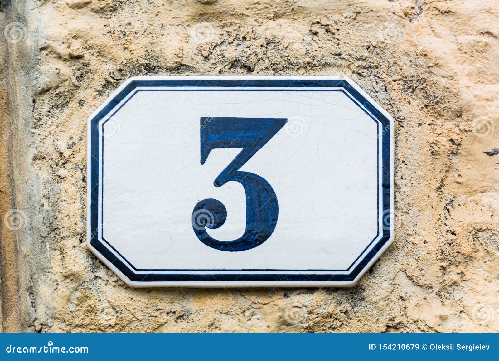 House number three 3 stock image. Image of embellishment - 154210679