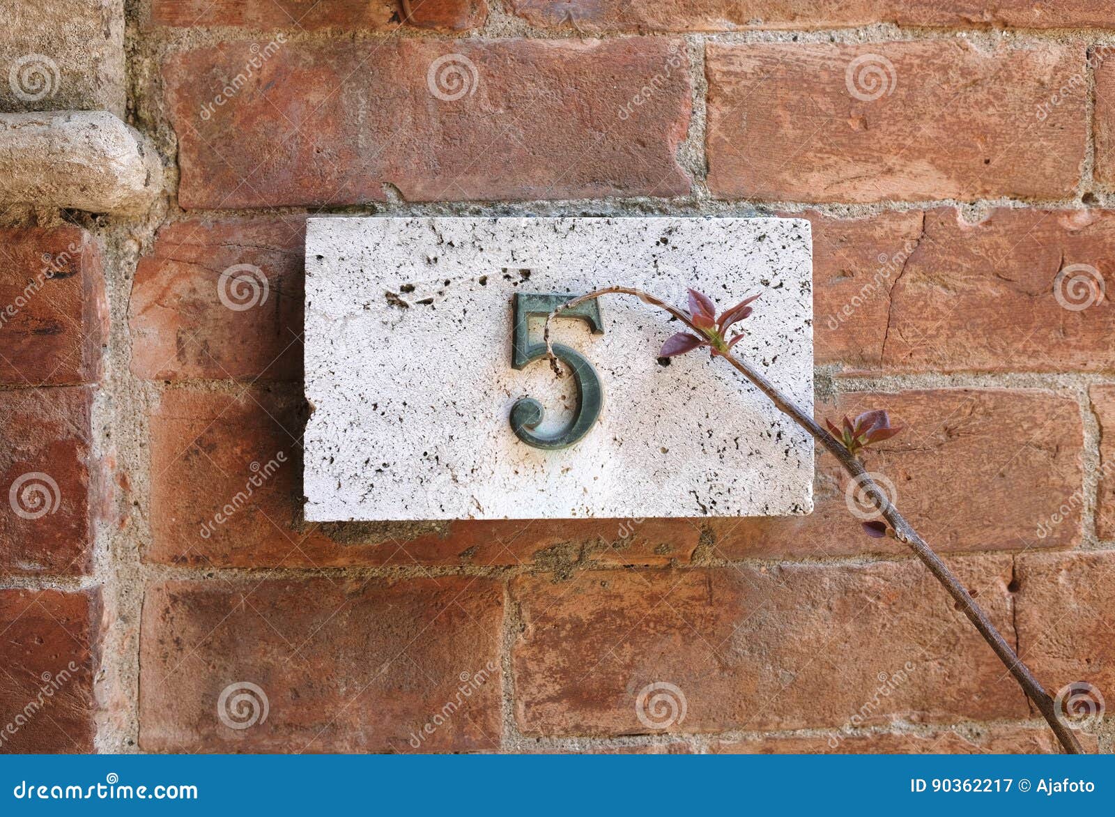 House number on wall stock image. Image of house, building - 90362217