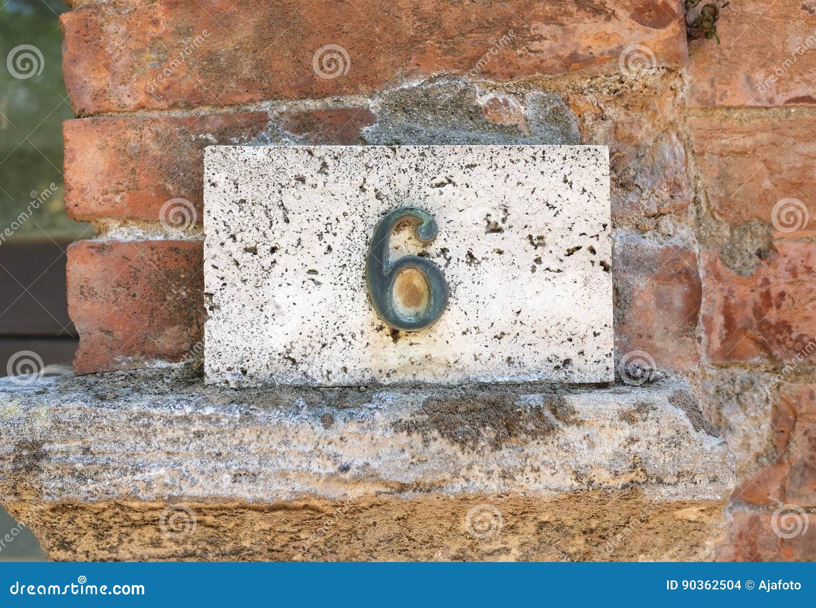 House number on wall stock photo. Image of home, sign - 90362504