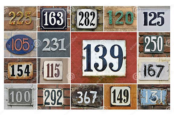 House numbers 100+ stock image. Image of adressen, houses - 20404287