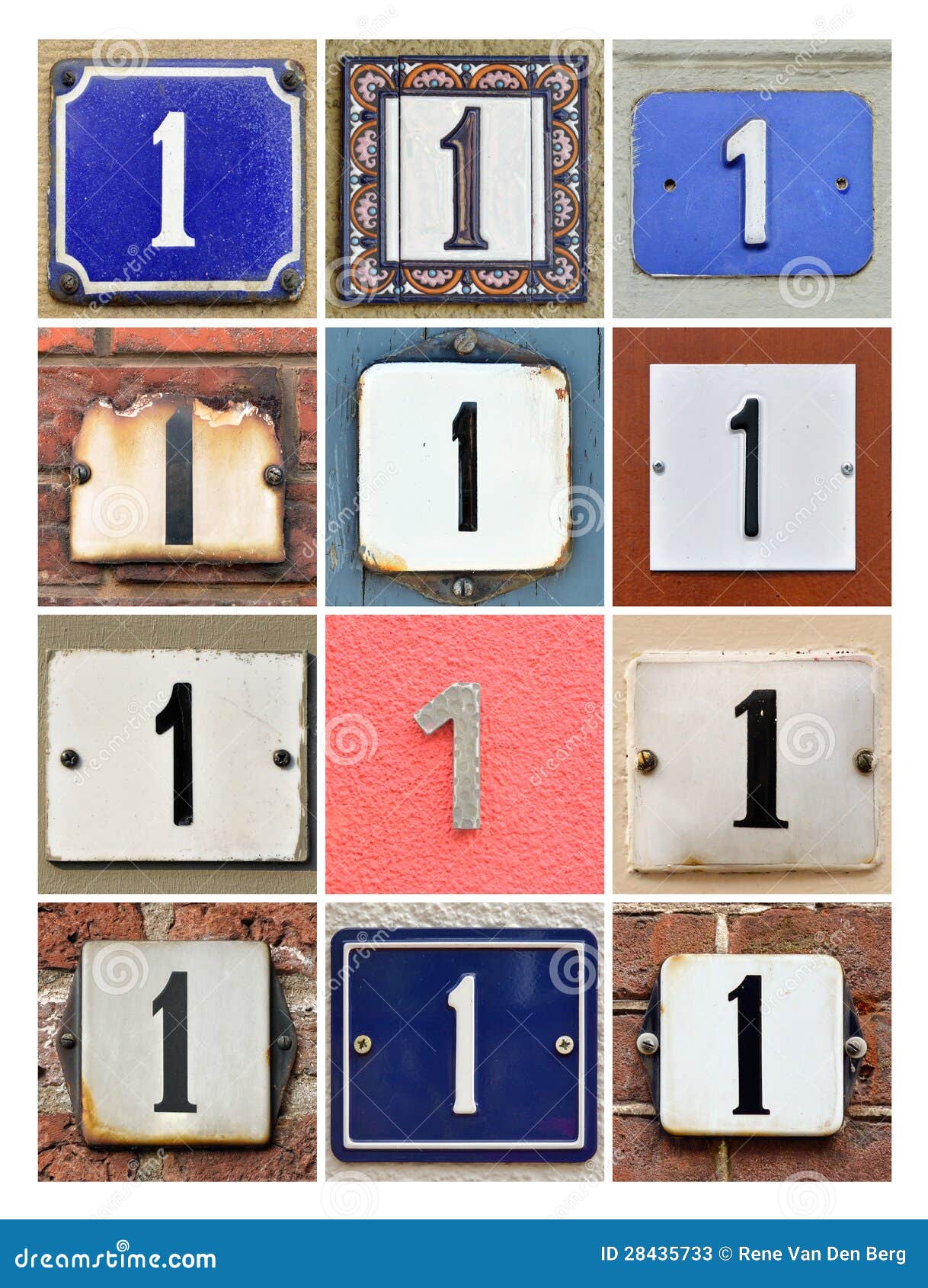 House Numbers One stock image. Image of background, beautiful - 28435733