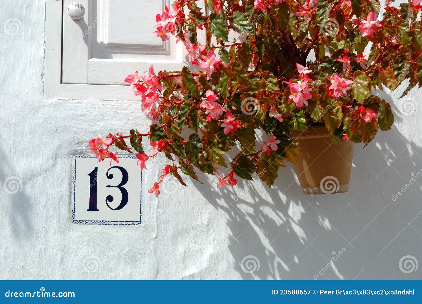 House numer 13 stock image. Image of spain, mediterranean - 23580657