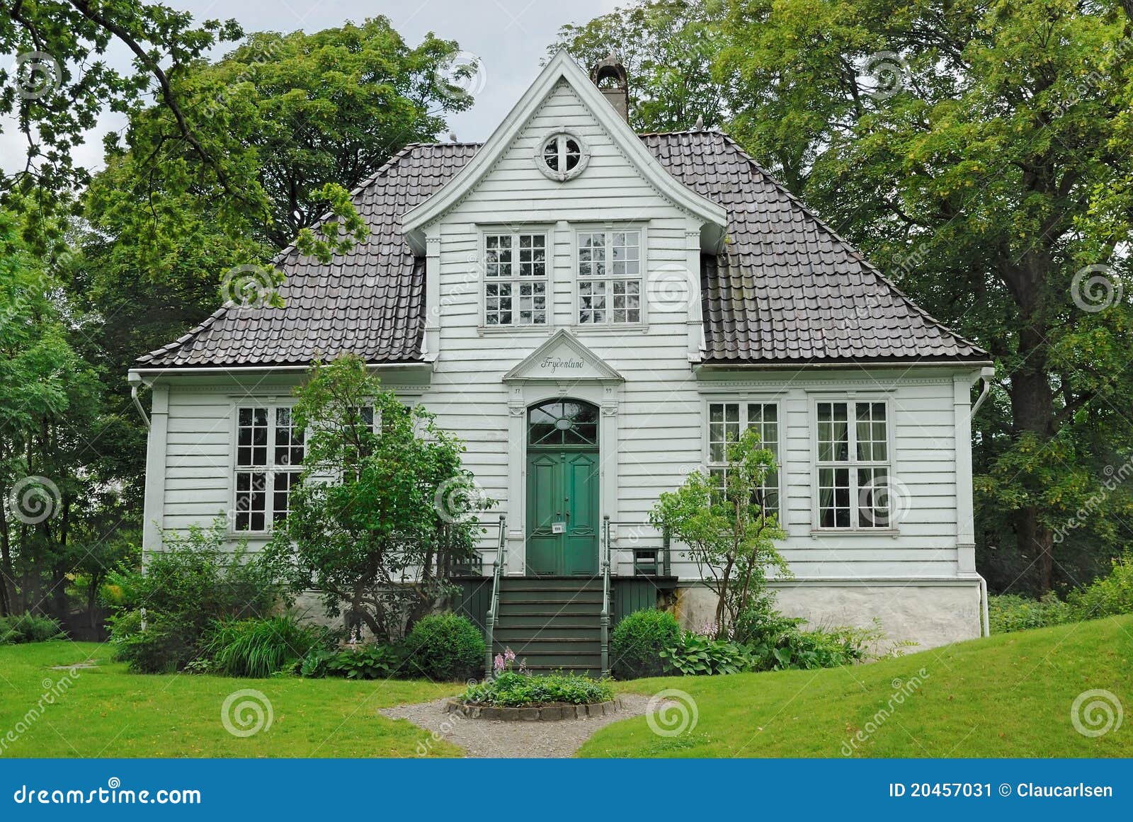 House at Old Bergen Museum stock image. Image of tourism - 20457031
