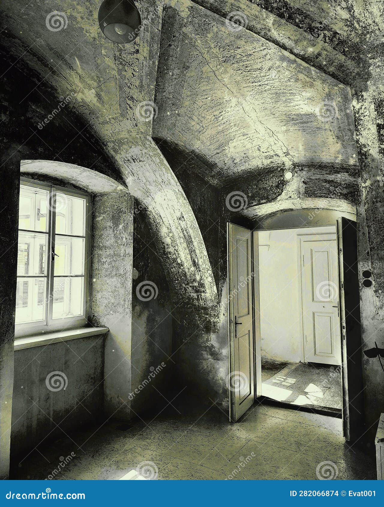 House Old Decay Interiors Abandoned Stock Photo - Image of black, arch ...