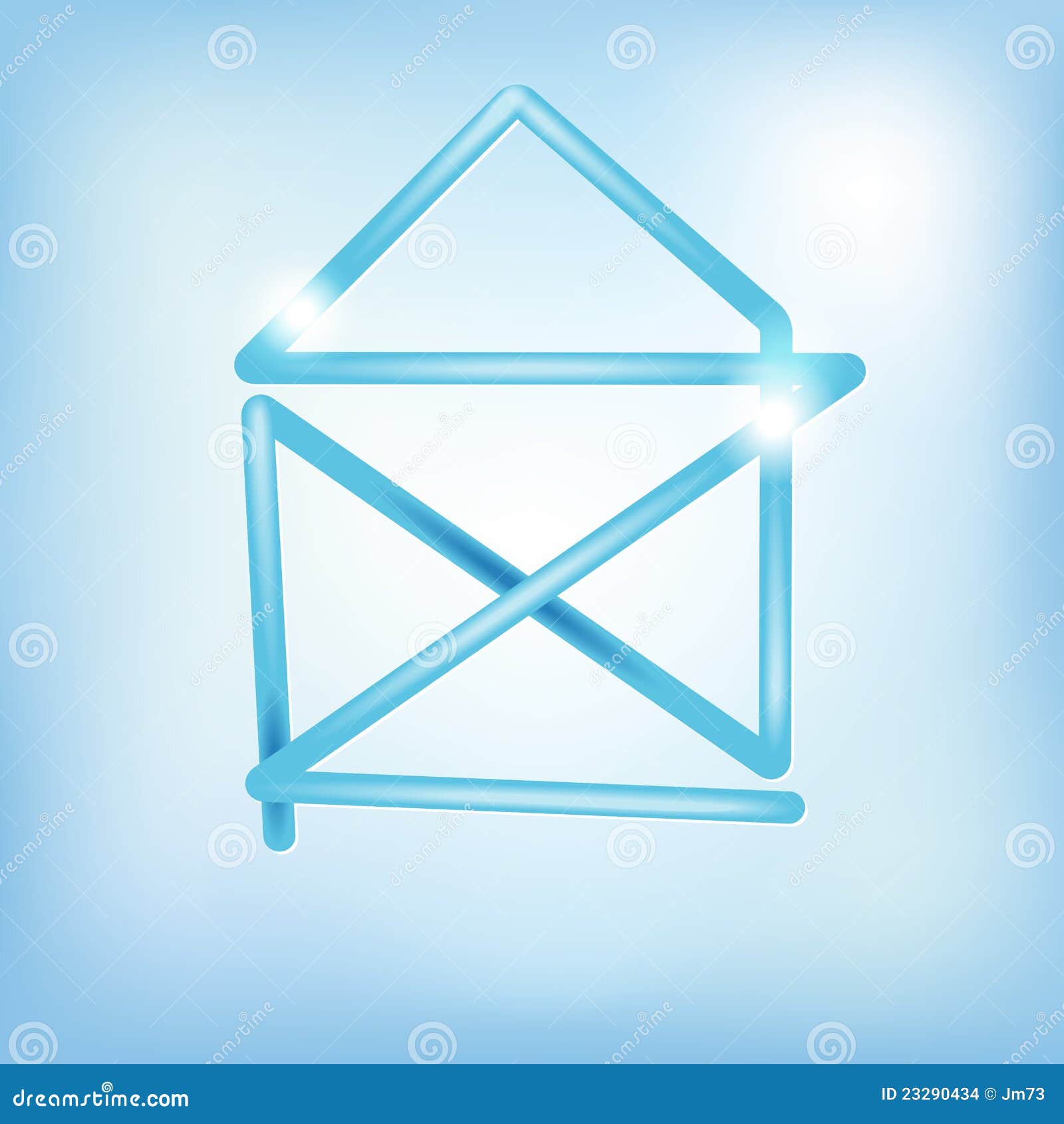 House in one stroke icon stock vector. Illustration of stroke - 23290434