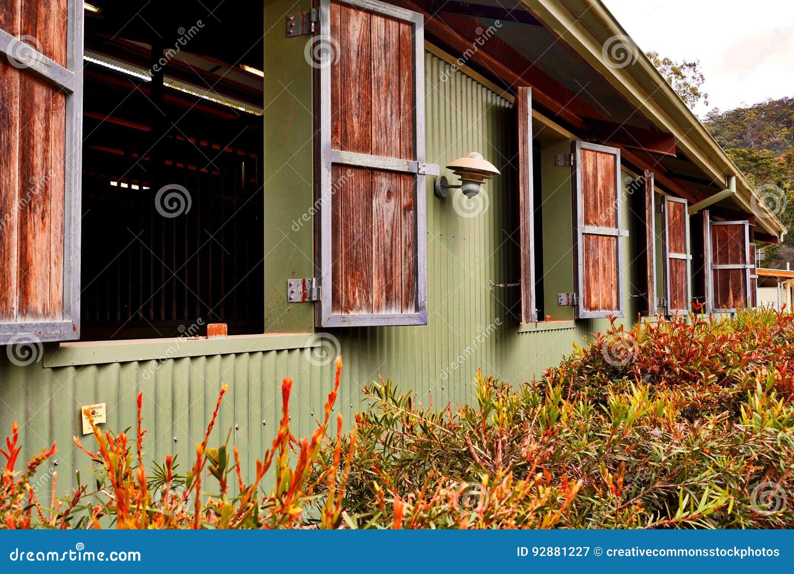 House With Open Windows Picture. Image: 92881227