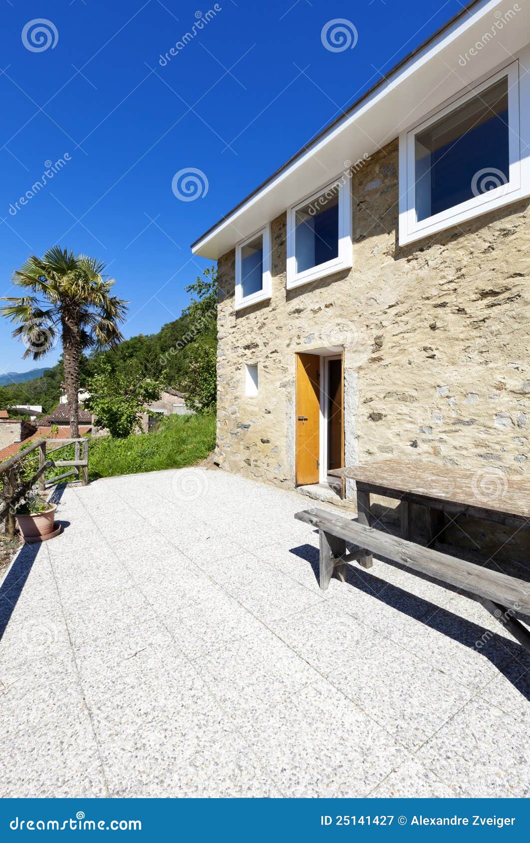 House, outdoor view stock image. Image of beautiful, construction ...