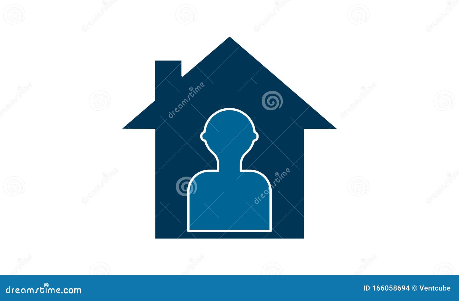 House Owner Vector Icon Flat Style Graphical Symbol. Stock Vector ...
