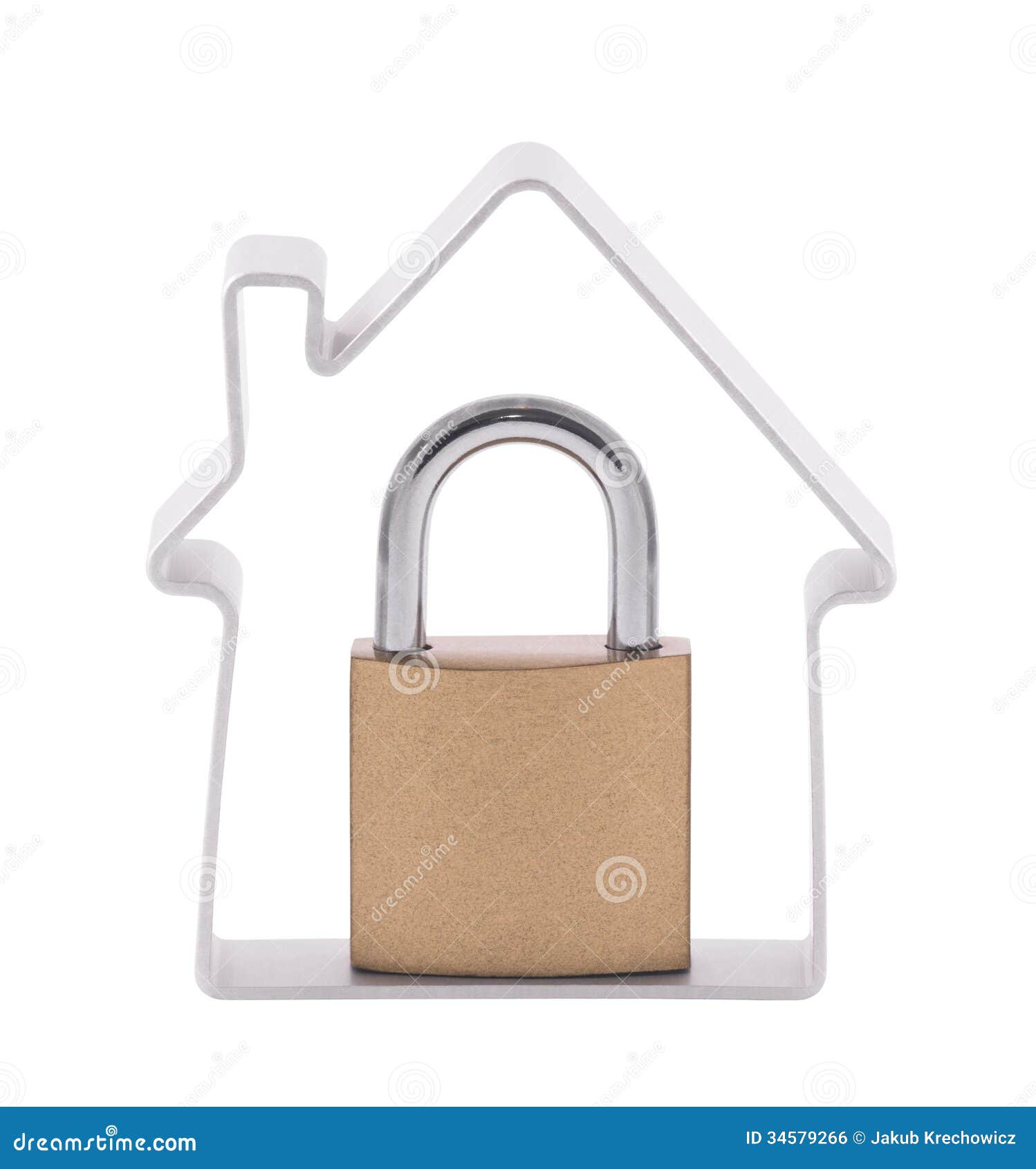 House and padlock stock photo. Image of closed, protect - 34579266