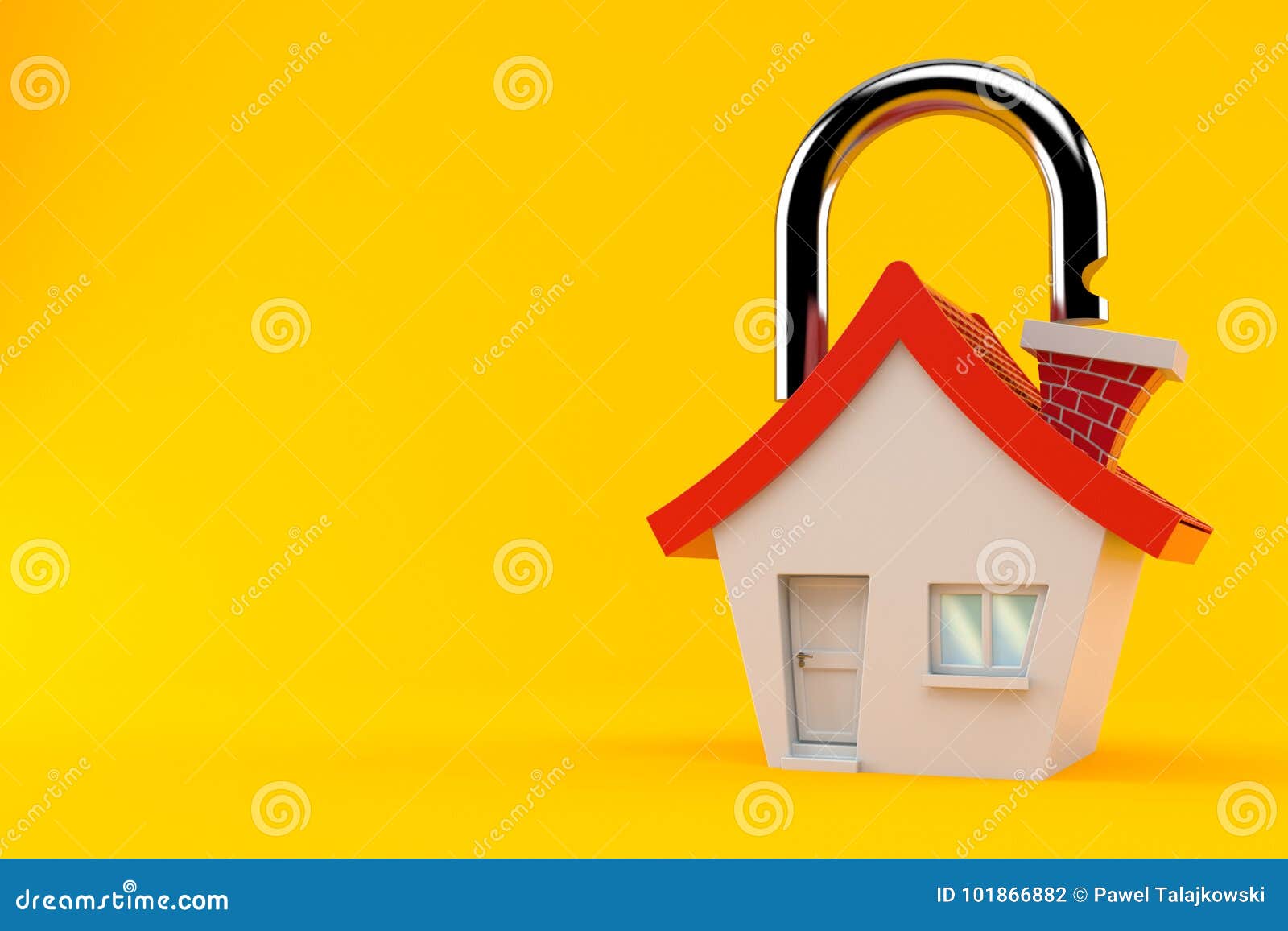 House padlock stock illustration. Illustration of blank - 101866882