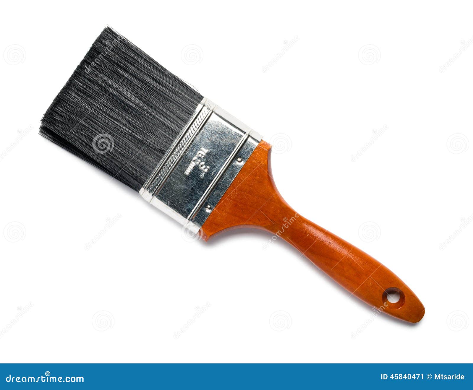 House Paintbrush stock image. Image of wood, wooden, paintbrush - 45840471