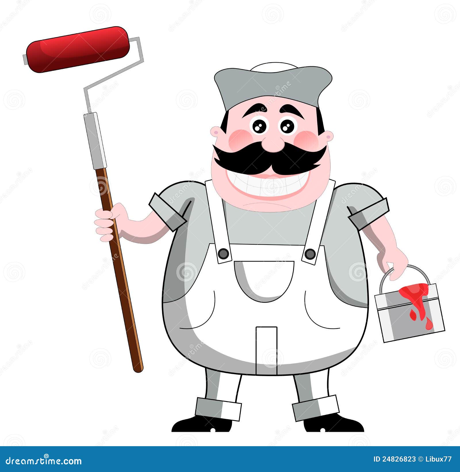 House Painter stock illustration. Illustration of character - 24826823