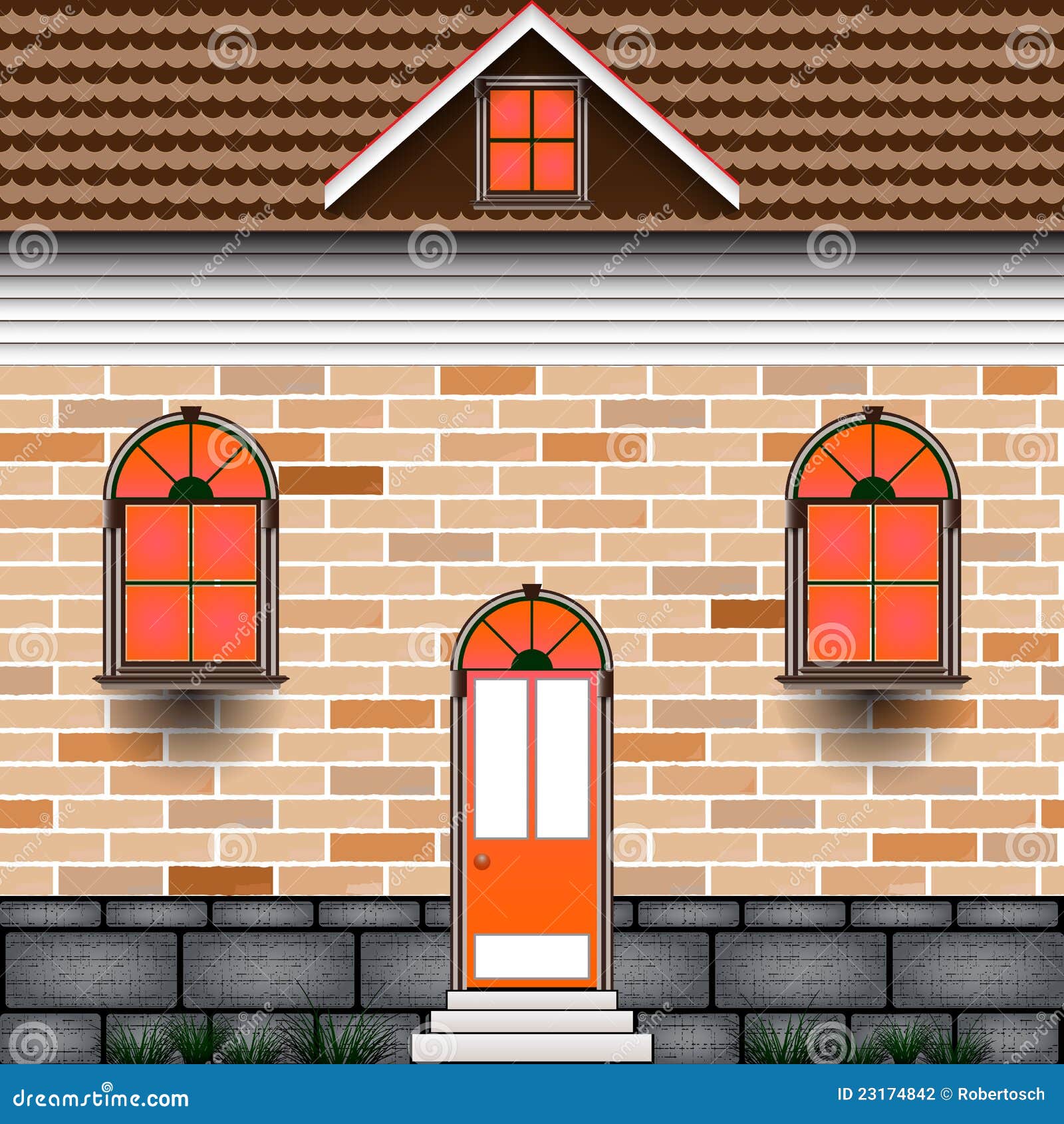 House pattern stock vector. Illustration of model, home - 23174842