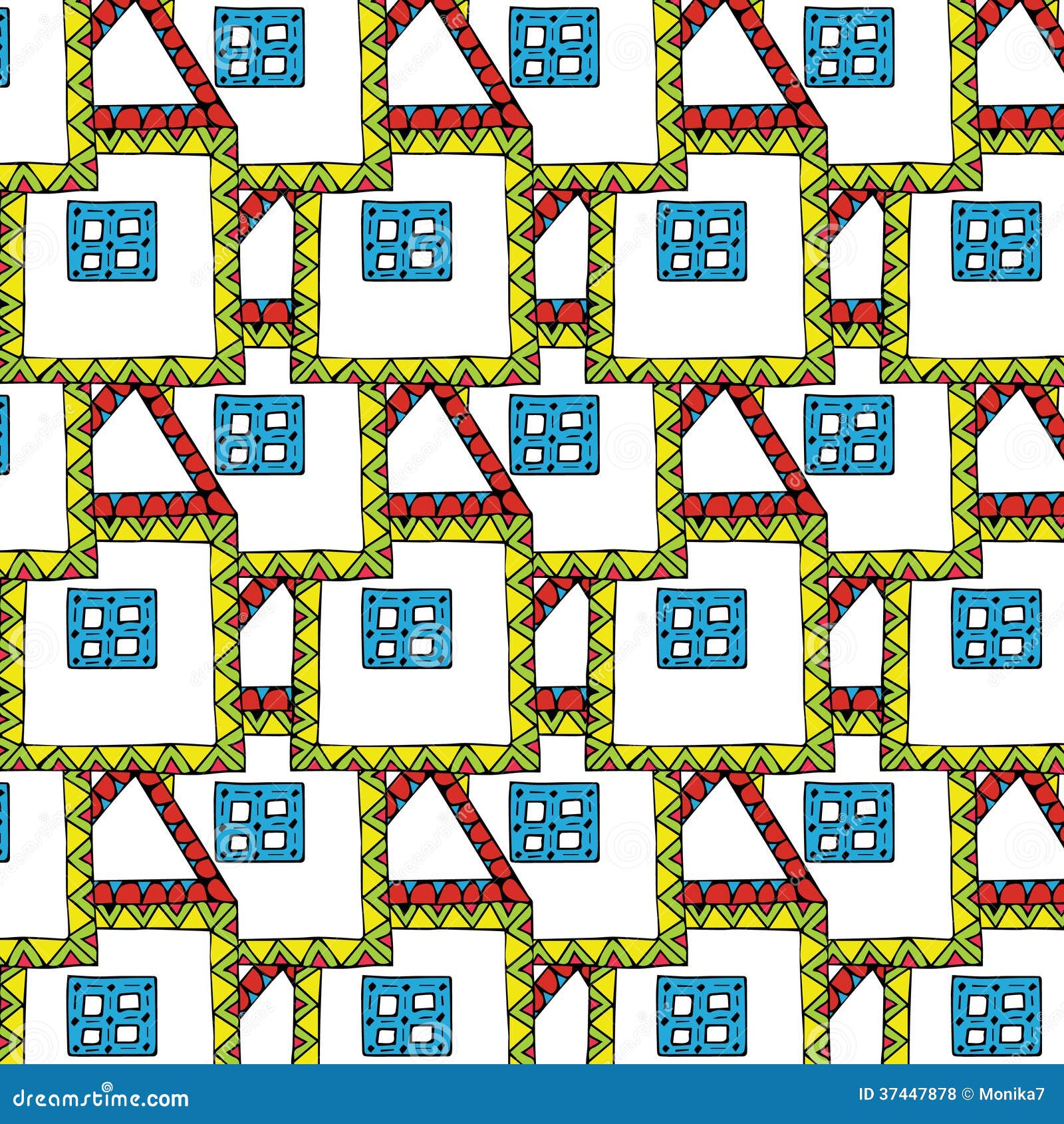 House pattern stock illustration. Illustration of construction - 37447878