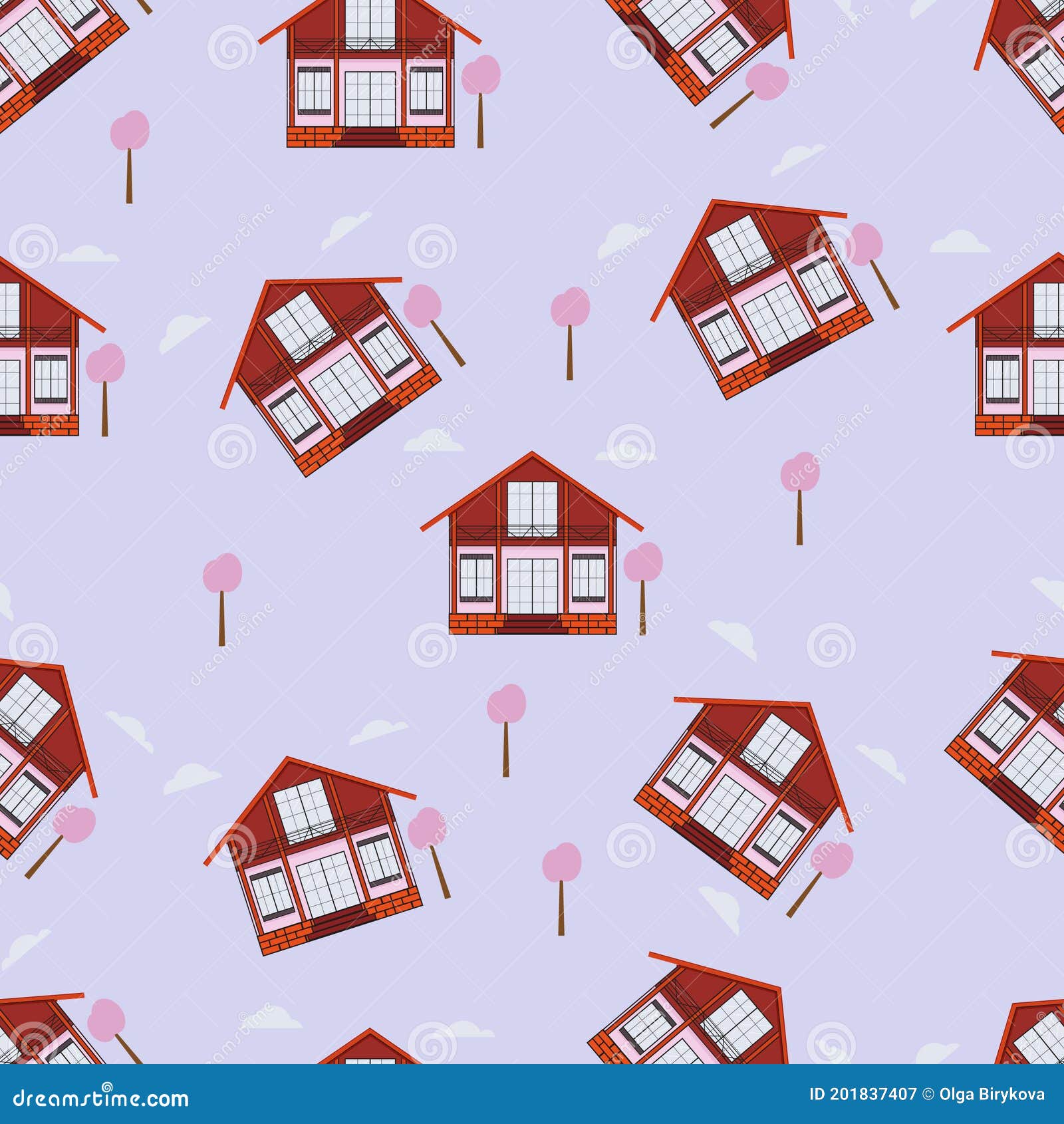 House pattern stock illustration. Illustration of architecture - 201837407