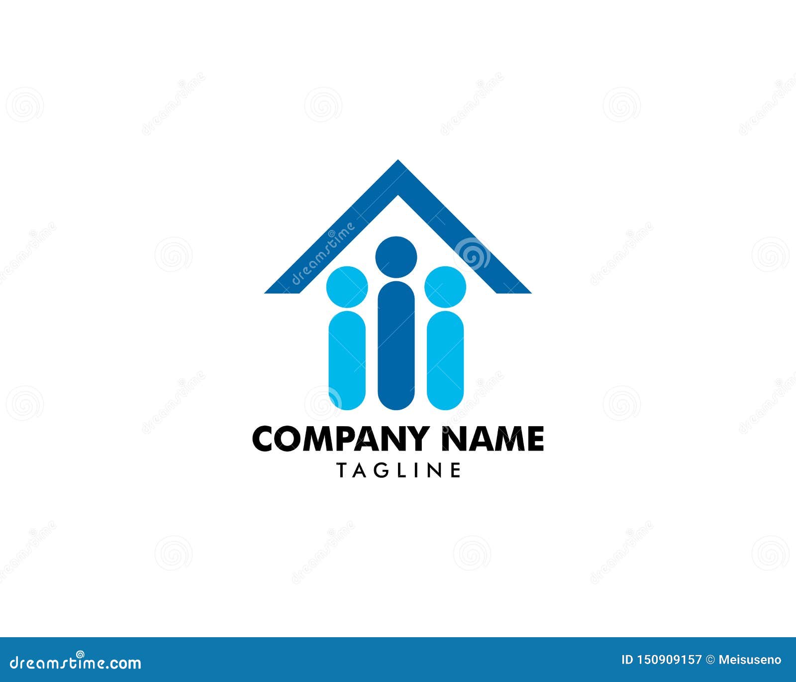 House People Community Logo Design Template Stock Vector - Illustration ...