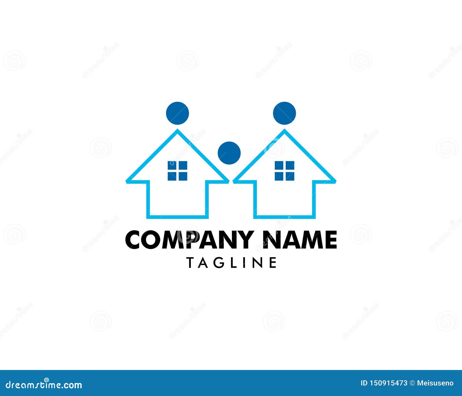 House People Community Logo Design Template Stock Vector - Illustration ...
