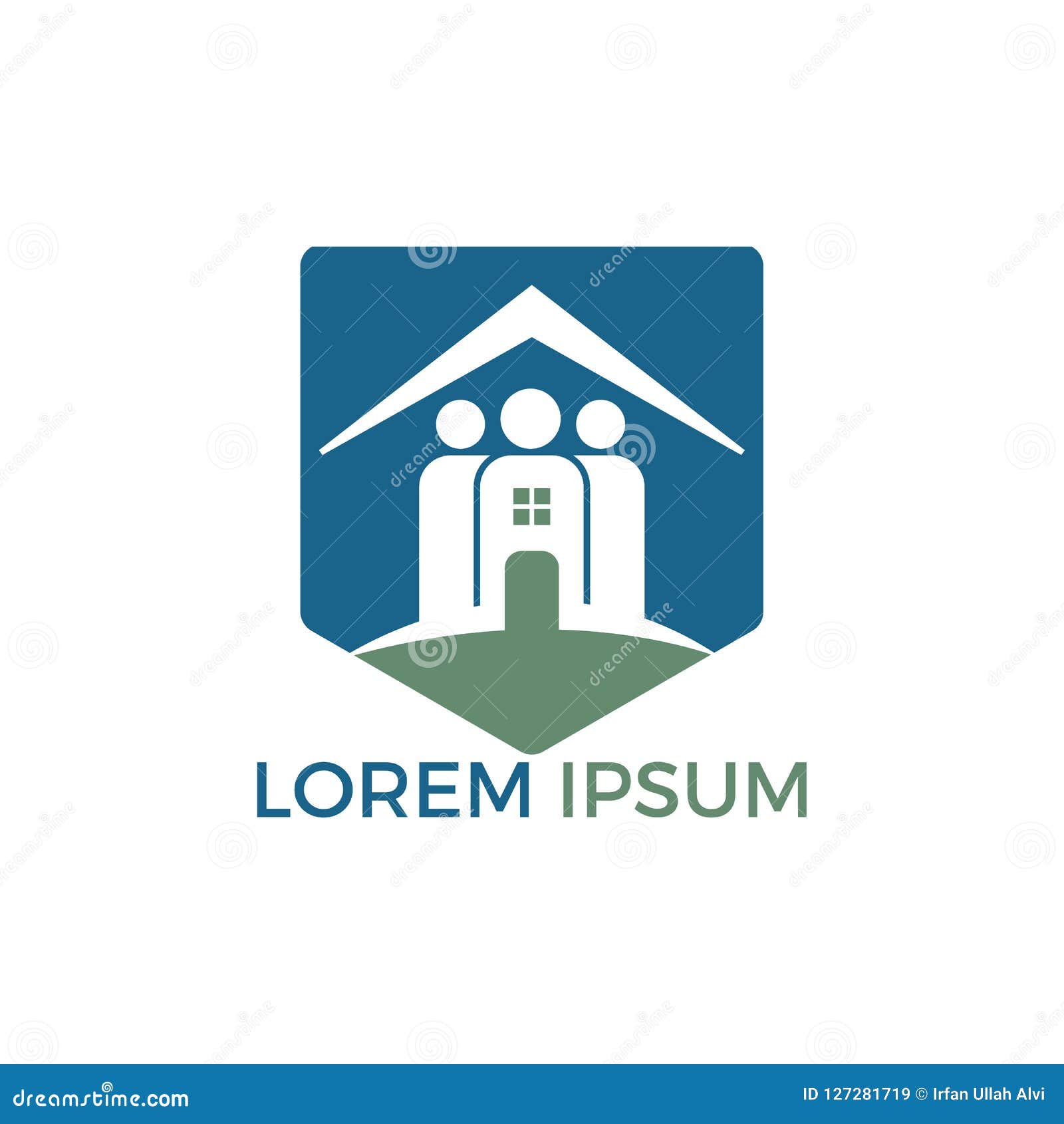 Community Home Logo Design. Stock Illustration - Illustration of estate ...