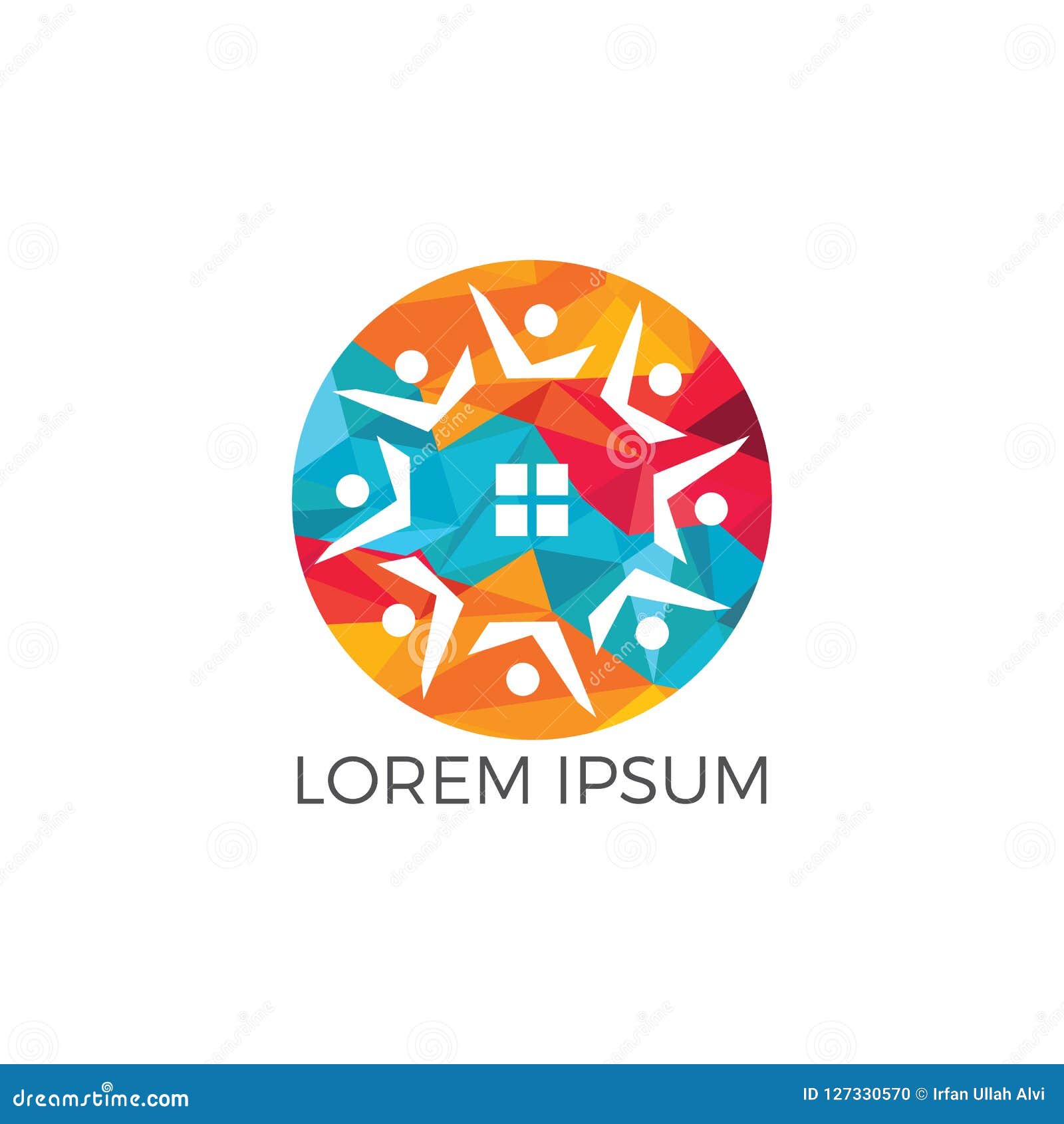 Community Home Logo Design. Stock Vector - Illustration of house ...